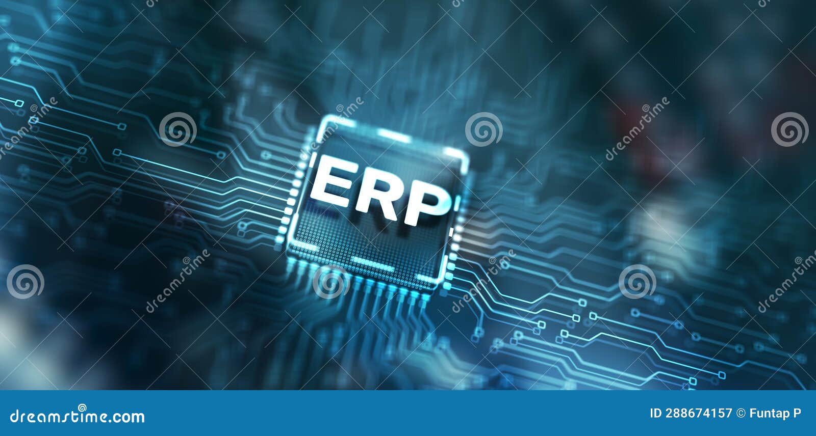 Enterprise Resource Planning ERP Corporate Concept. Abstract Background ...