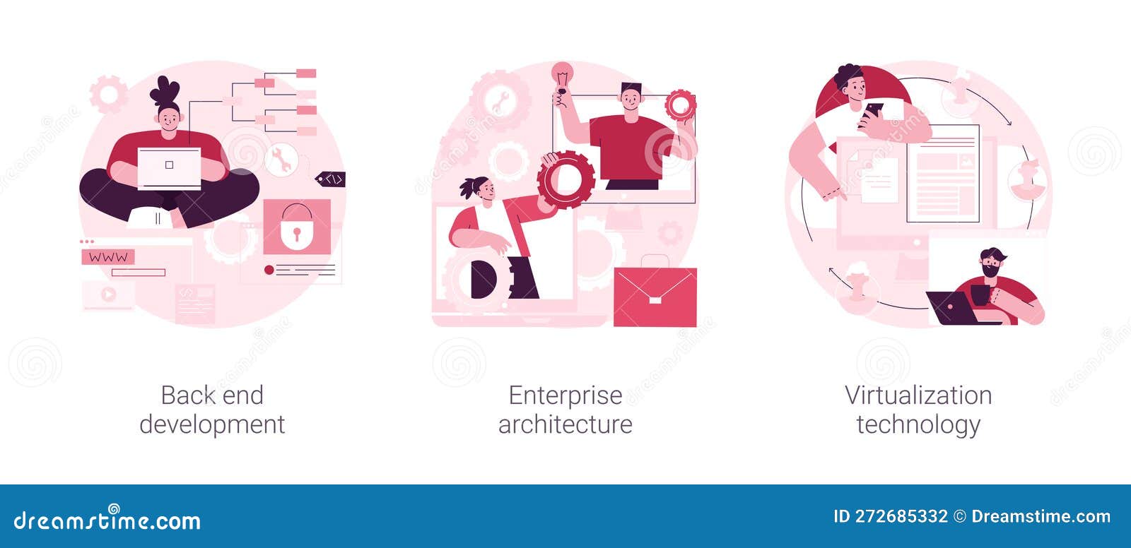 Enterprise Software Abstract Concept Vector Illustrations. Stock Vector ...