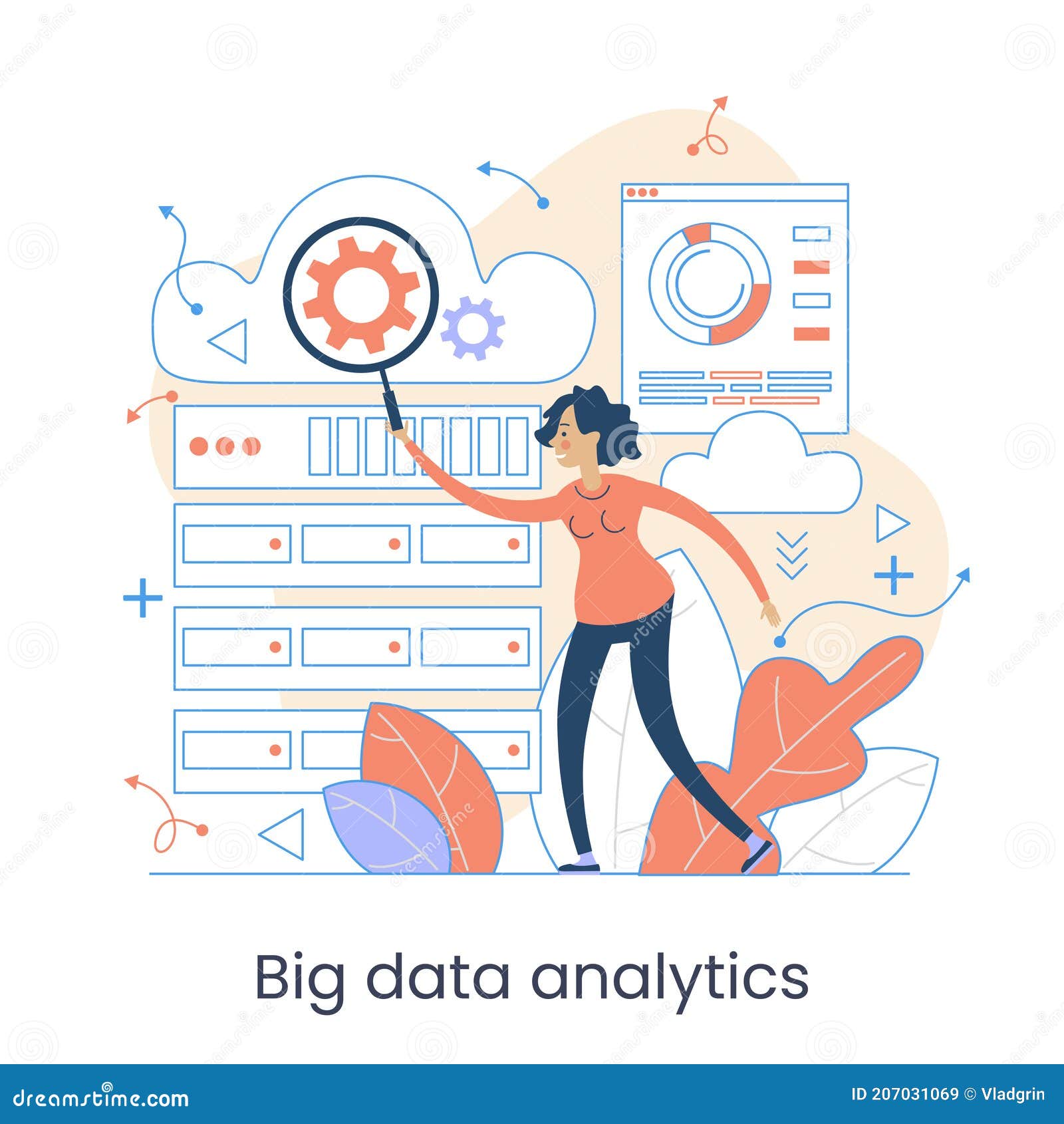 Enterprise Strategy Development Concept. Big Data Analytics. Business Intelligence. Business ...