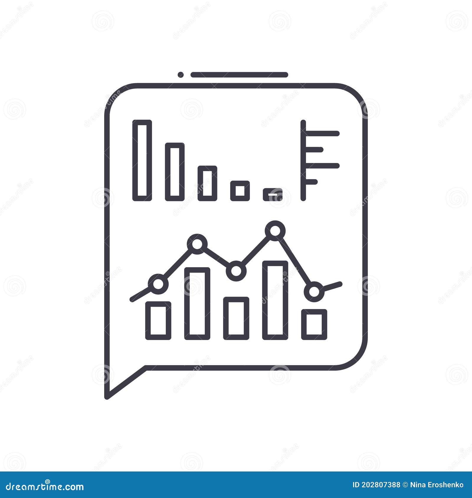 Enterprise Technology Icon, Linear Isolated Illustration, Thin Line ...