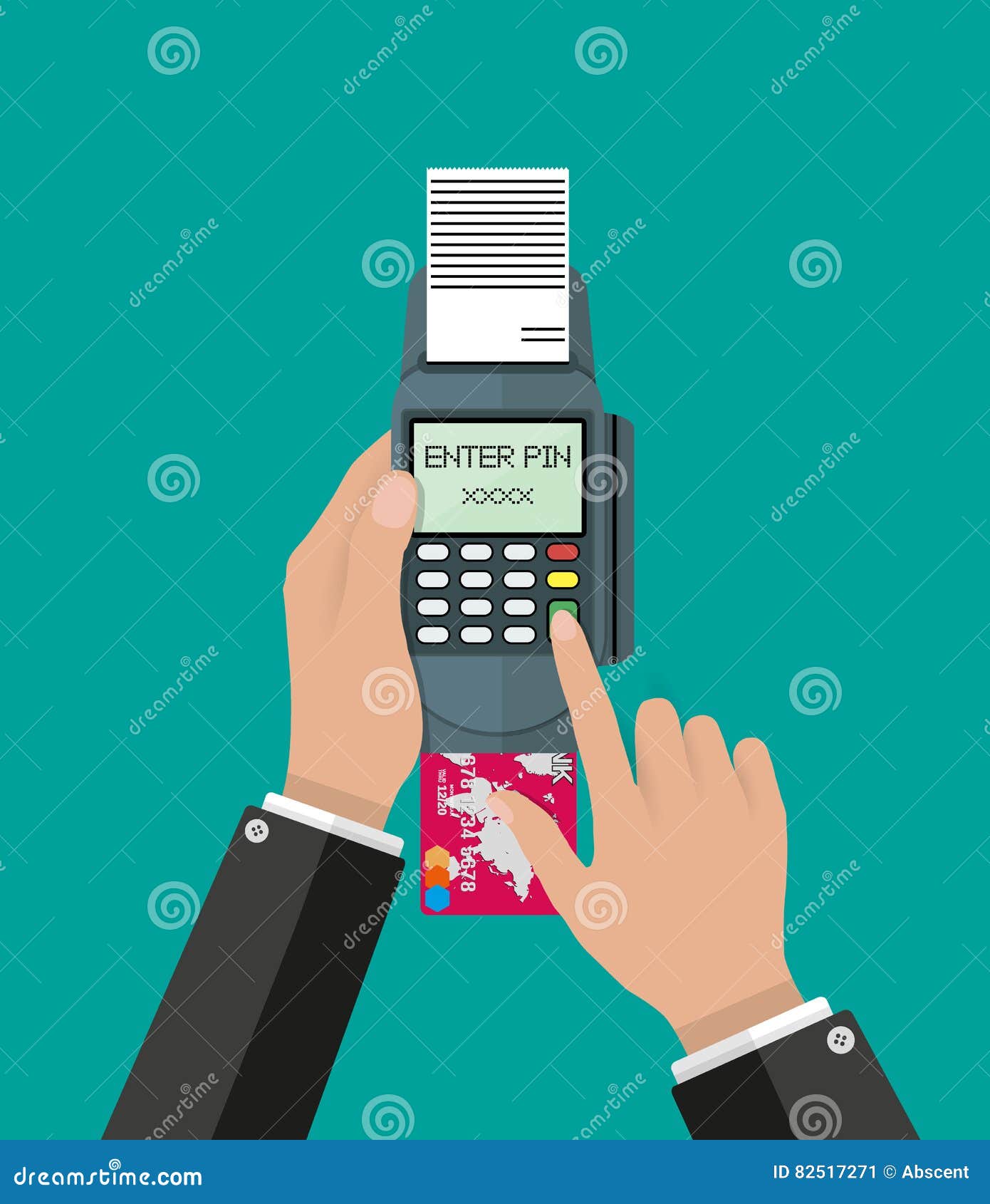 Payment Enters ACH Turquoise Concept Icon Vector Illustration ... Payment Enters ACH Turquoise Concept Icon Vector Illustration ...
