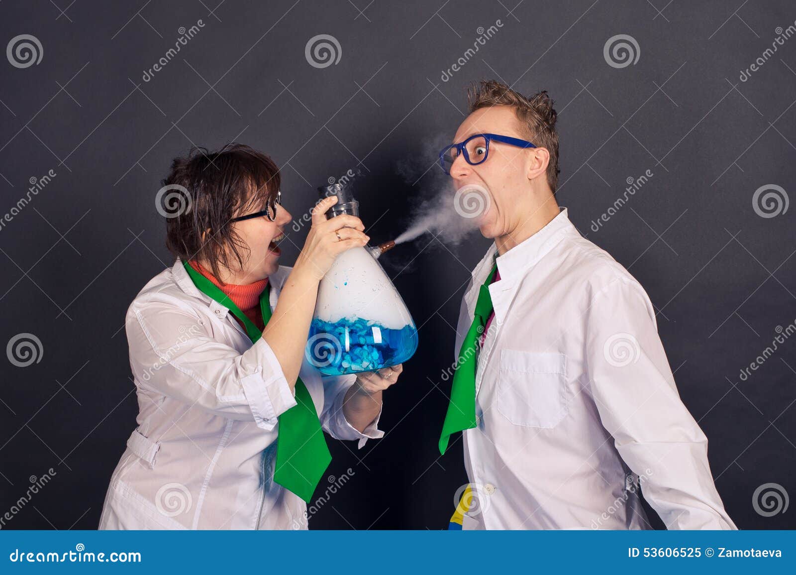 Entertaining Chemistry and Mad Scientists 1548. Stock Image - Image of ...