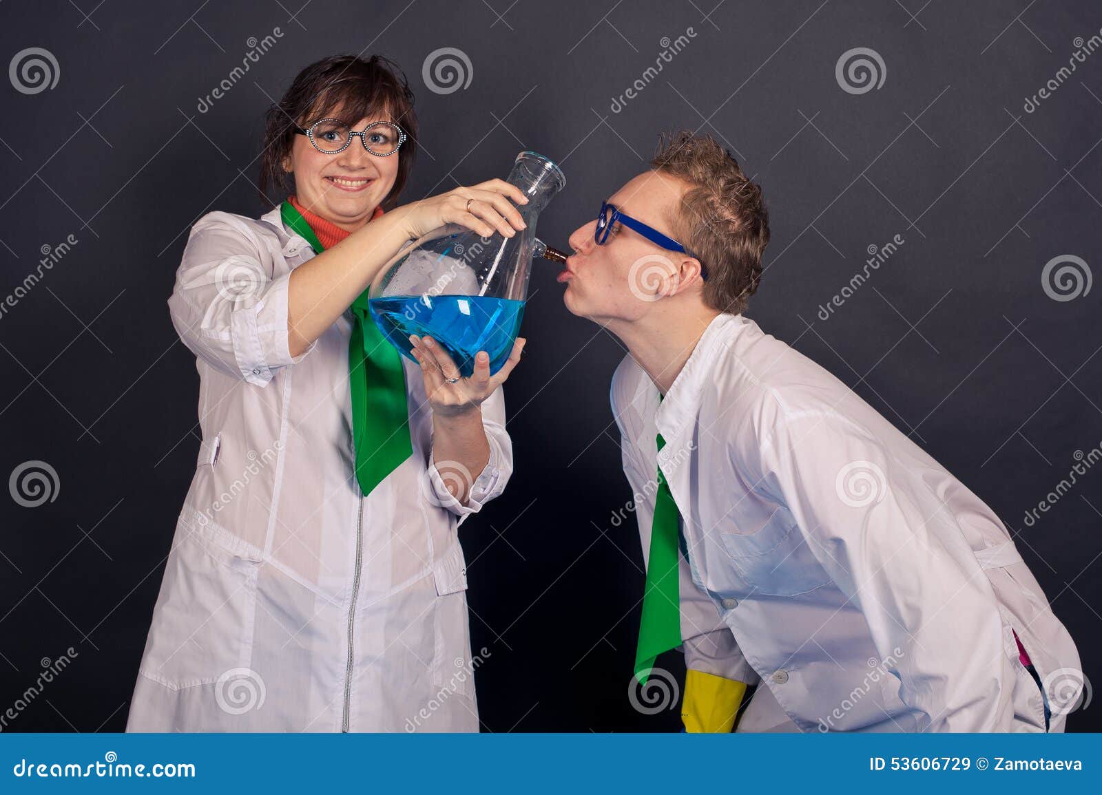 Entertaining Chemistry and Mad Scientists 1545. Stock Image - Image of ...