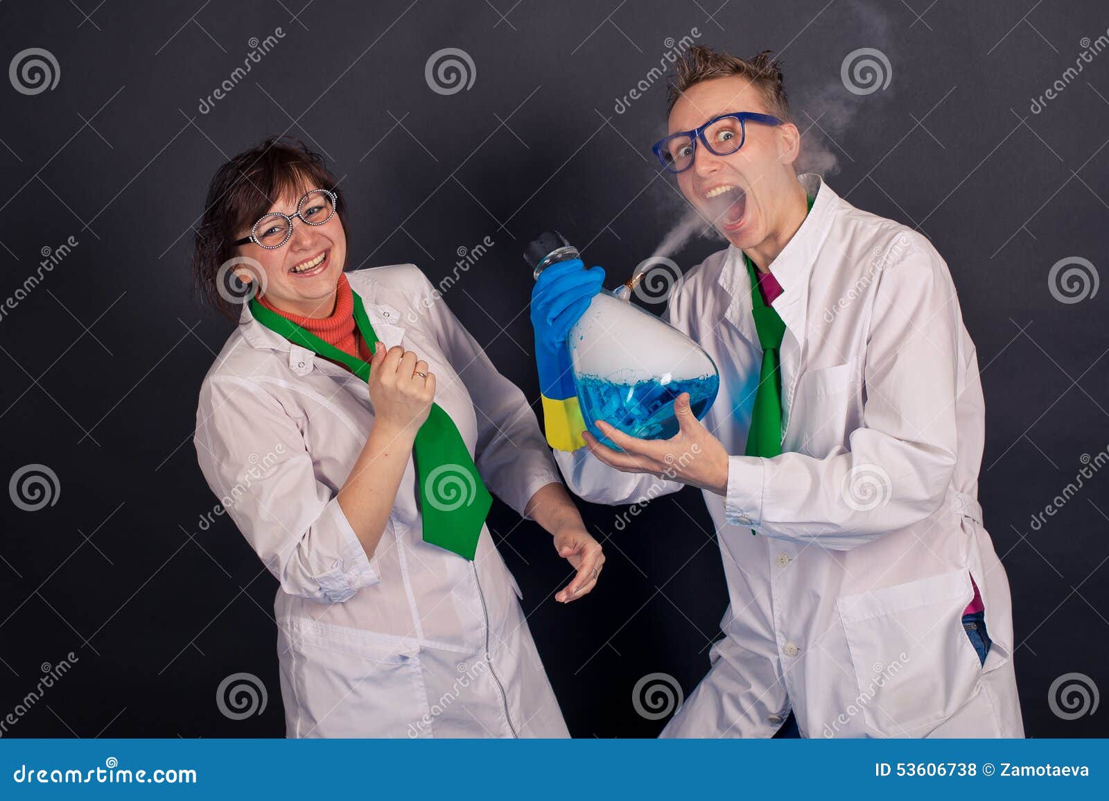 Entertaining Chemistry and Mad Scientists 1552. Stock Photo - Image of ...