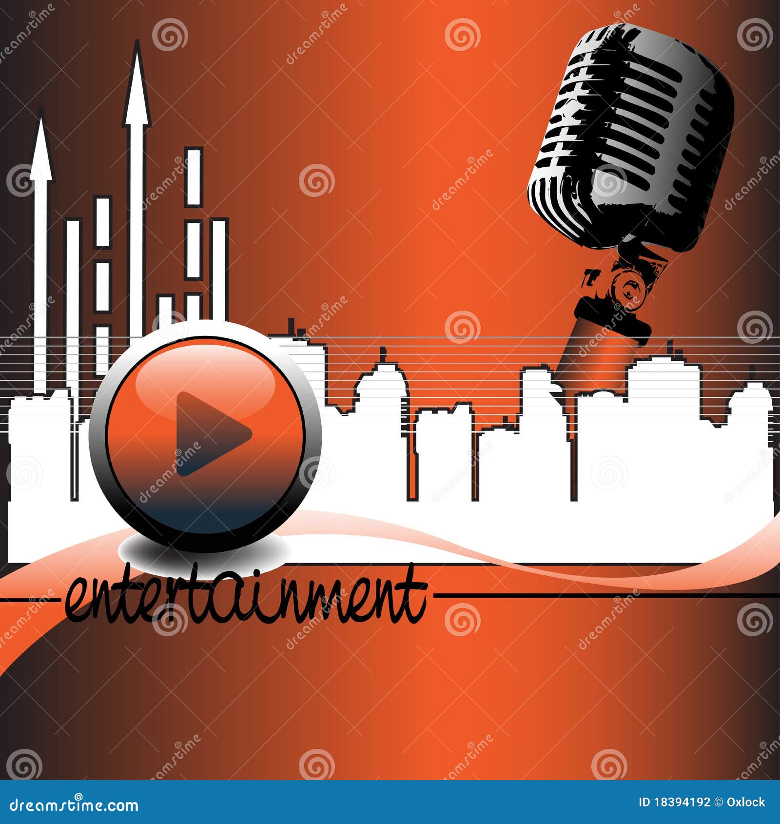 Entertainment stock vector. Illustration of abstract - 18394192