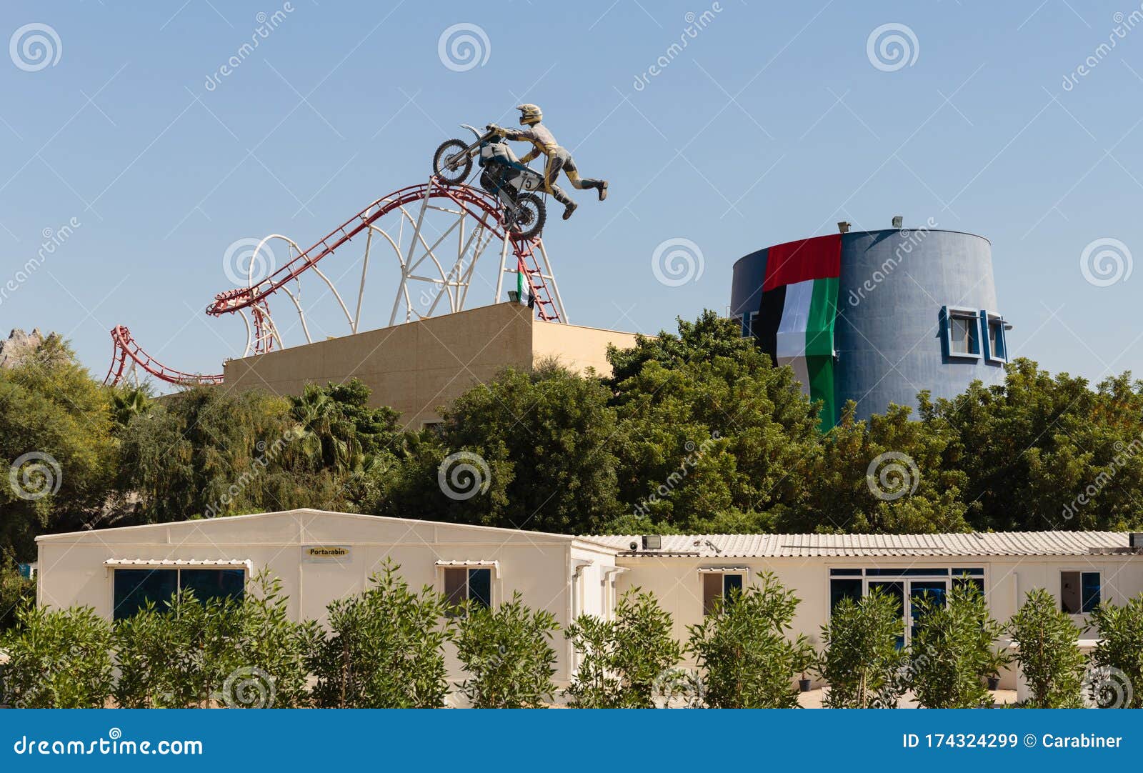 Entertainment Complex Dubai Land Editorial Stock Image - Image of ...
