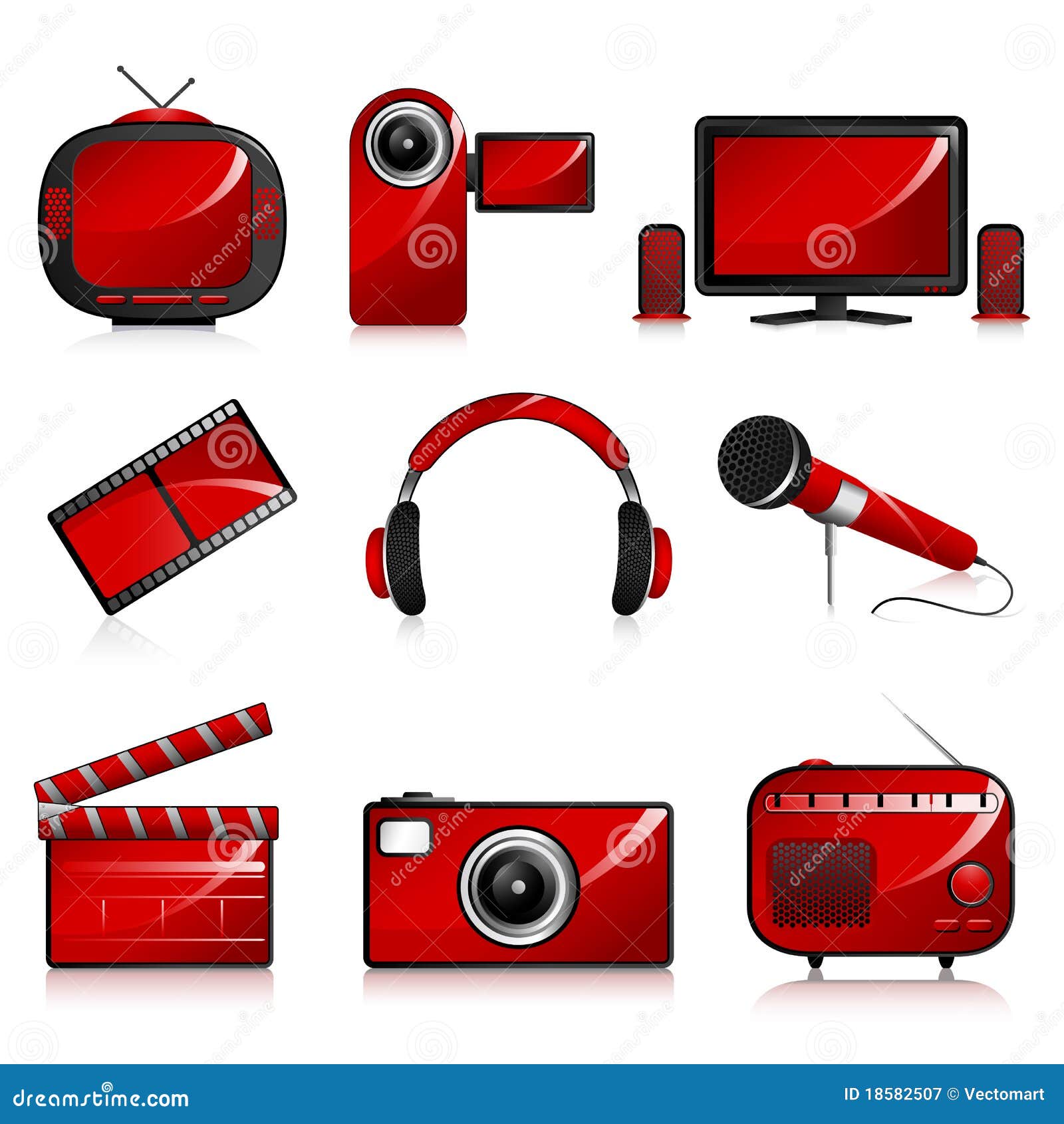 Entertainment Icon stock vector. Illustration of computer - 18582507