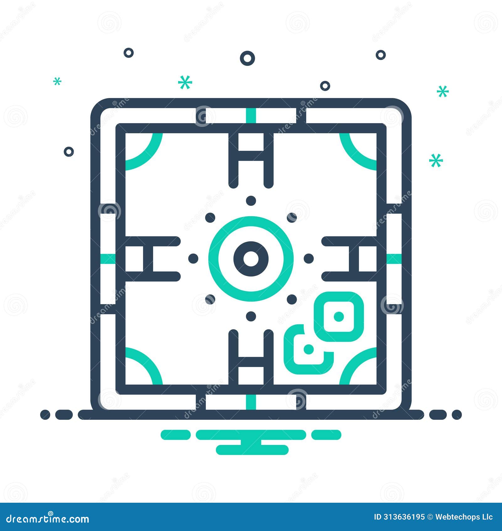 Mix Icon for Entertainment, Bordspel and Play Stock Illustration ...