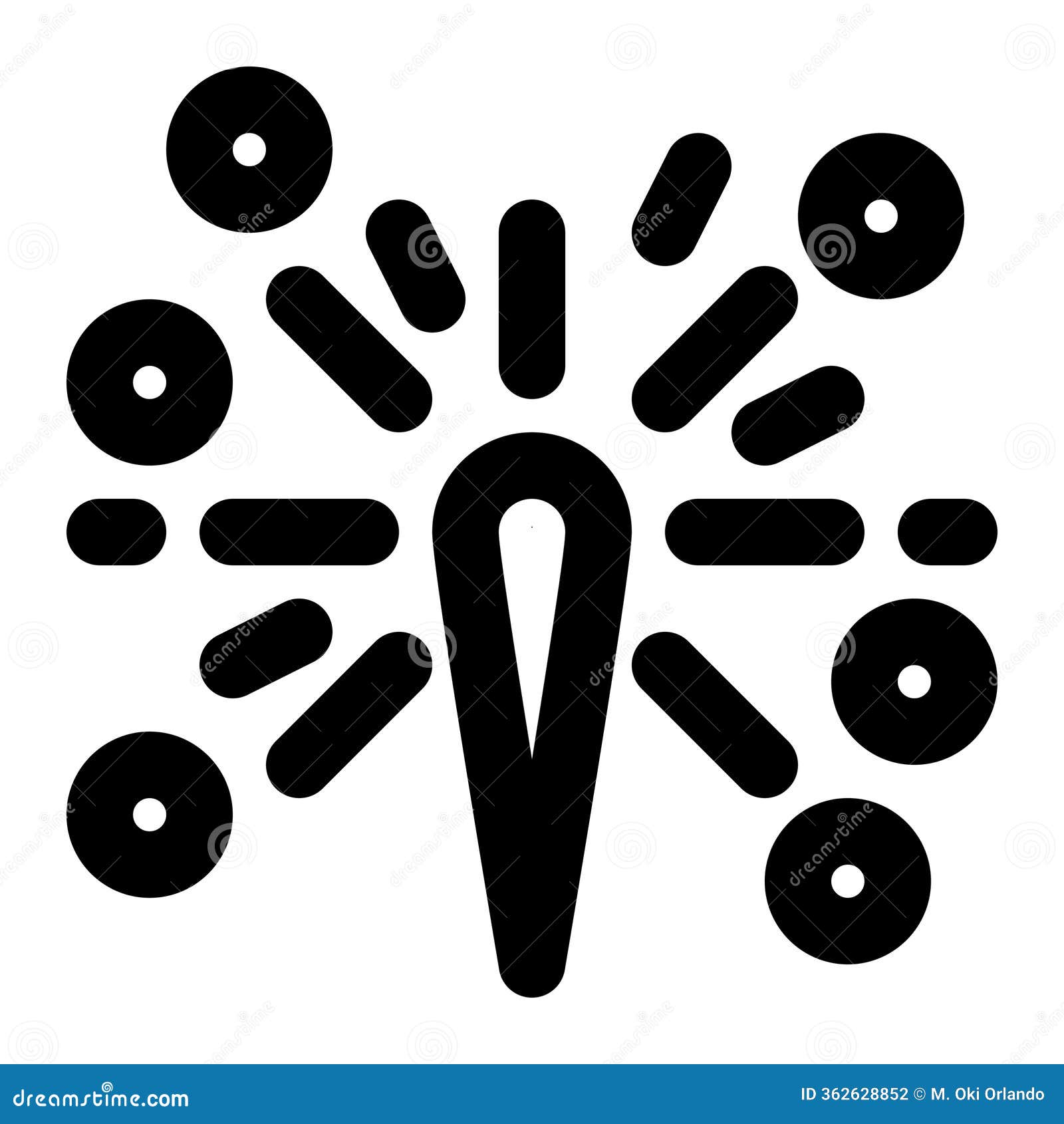 Firework, Festival, Celebration Outline Icon Stock Illustration ...