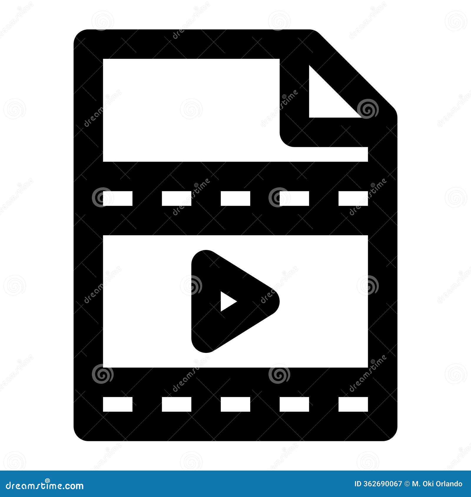 Video File, Video Data, Movie File Outline Icon Stock Illustration ...
