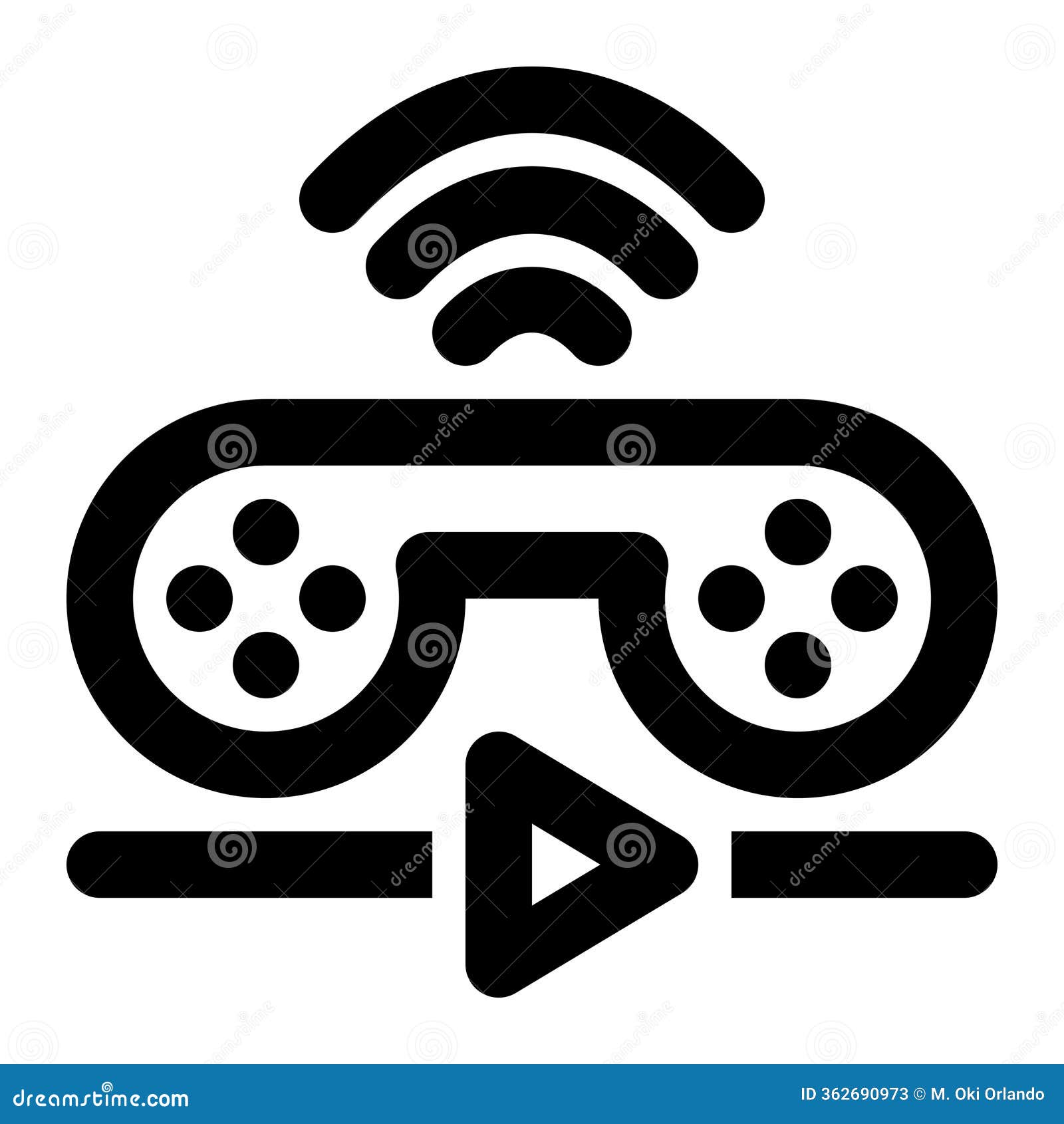 Game Streaming, Game, Gaming Outline Icon Stock Illustration ...