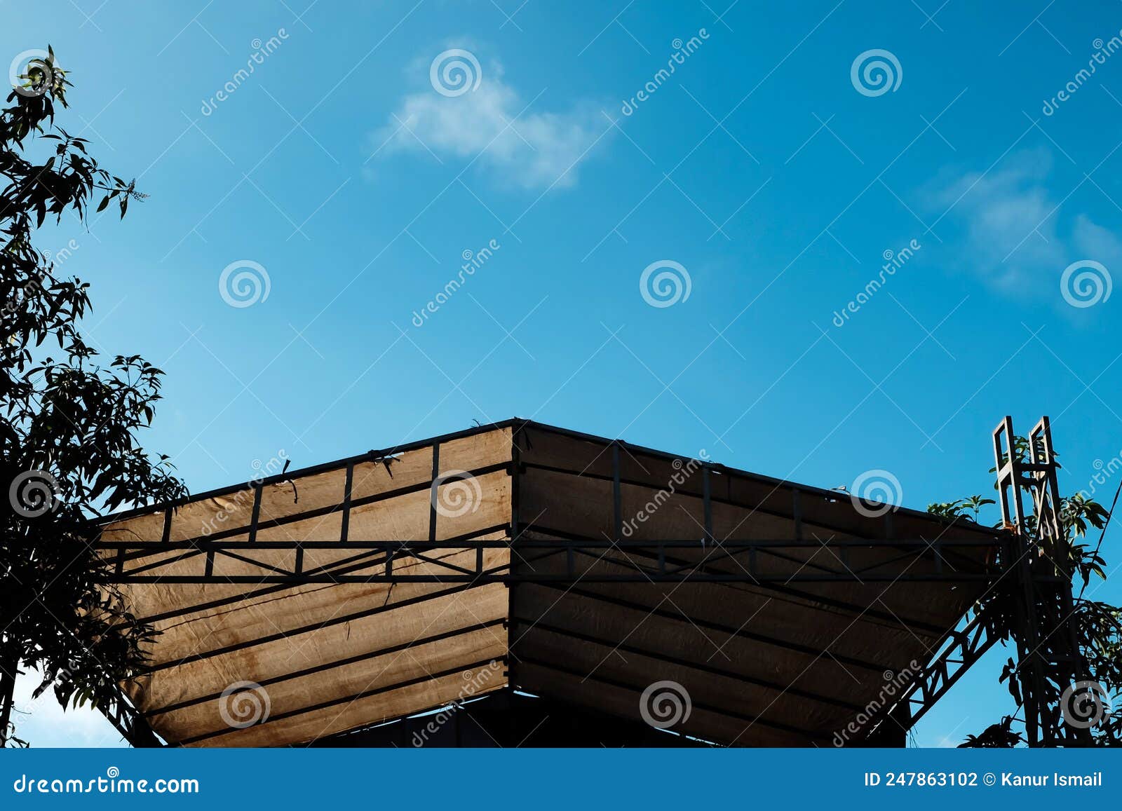 Entertainment stage roof stock photo. Image of empty - 247863102