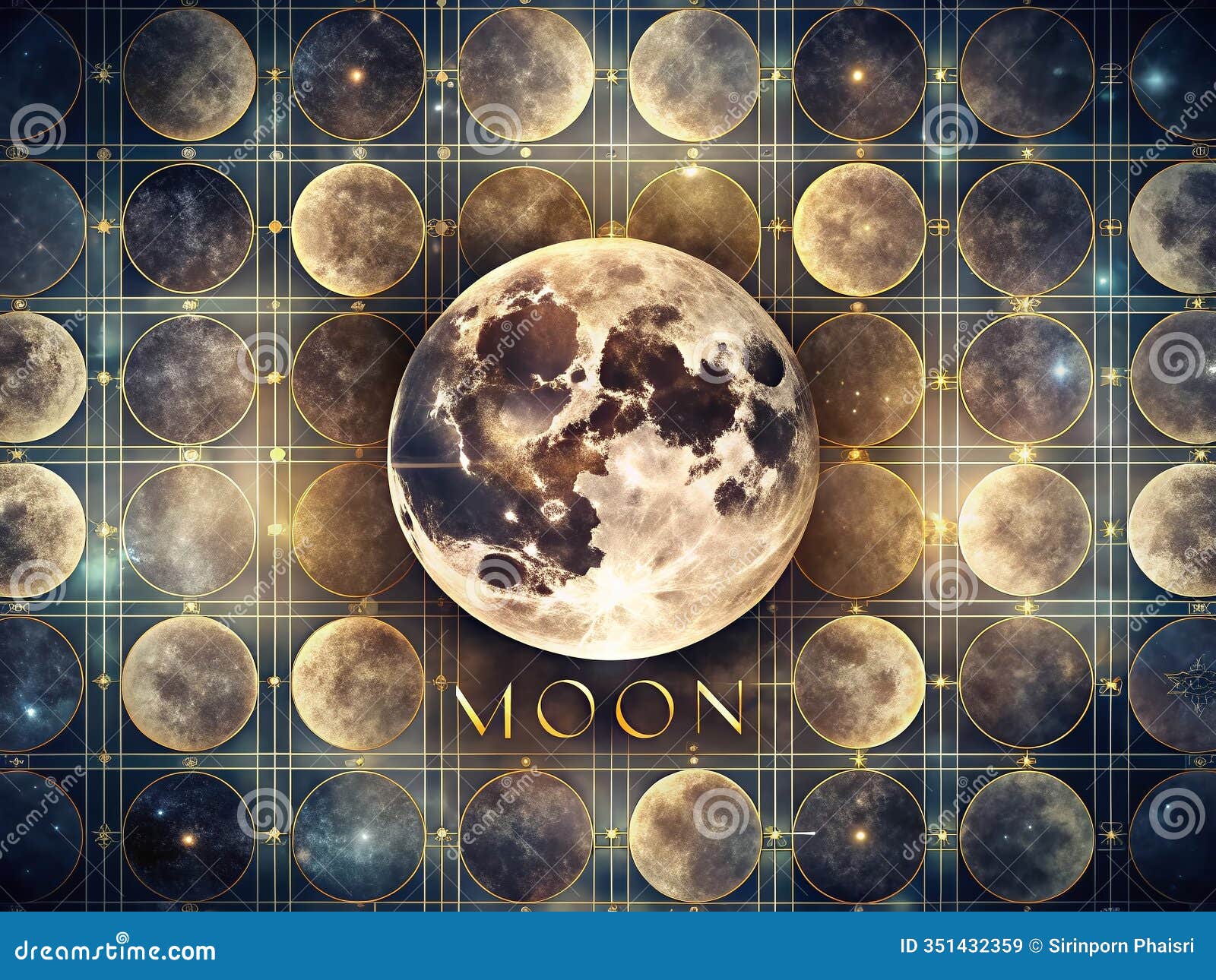 Enthralling Abstract Moon Background Design a Celestial Exploration of ...