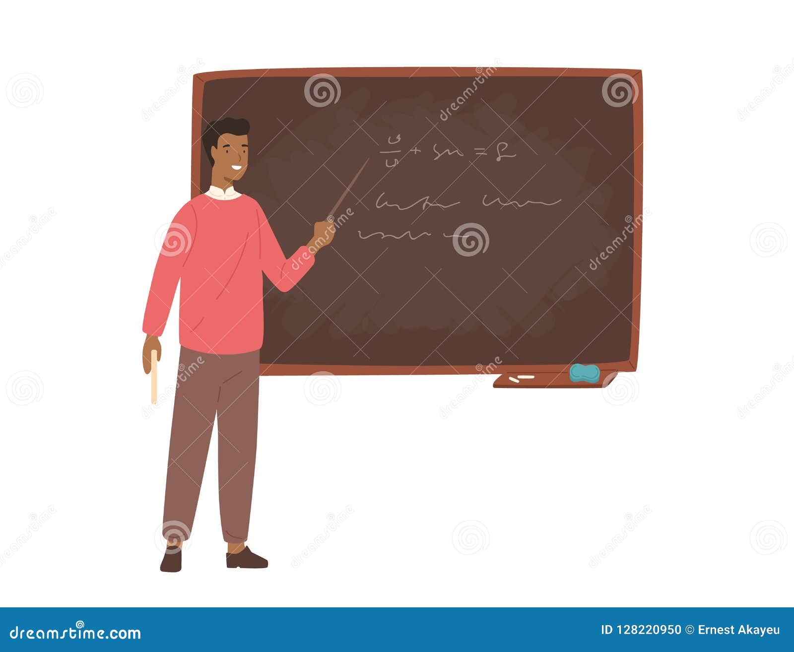 Chalkboard And Professor. College Or University Teacher Teach At ... Chalkboard And Professor. College Or University Teacher Teach At ...