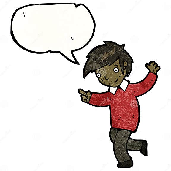 Enthusiastic boy cartoon stock vector. Illustration of drawing - 38043834