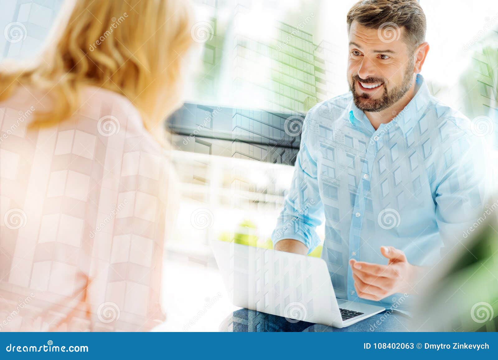 Enthusiastic Colleagues Having Exciting Discussion Stock Image - Image ...