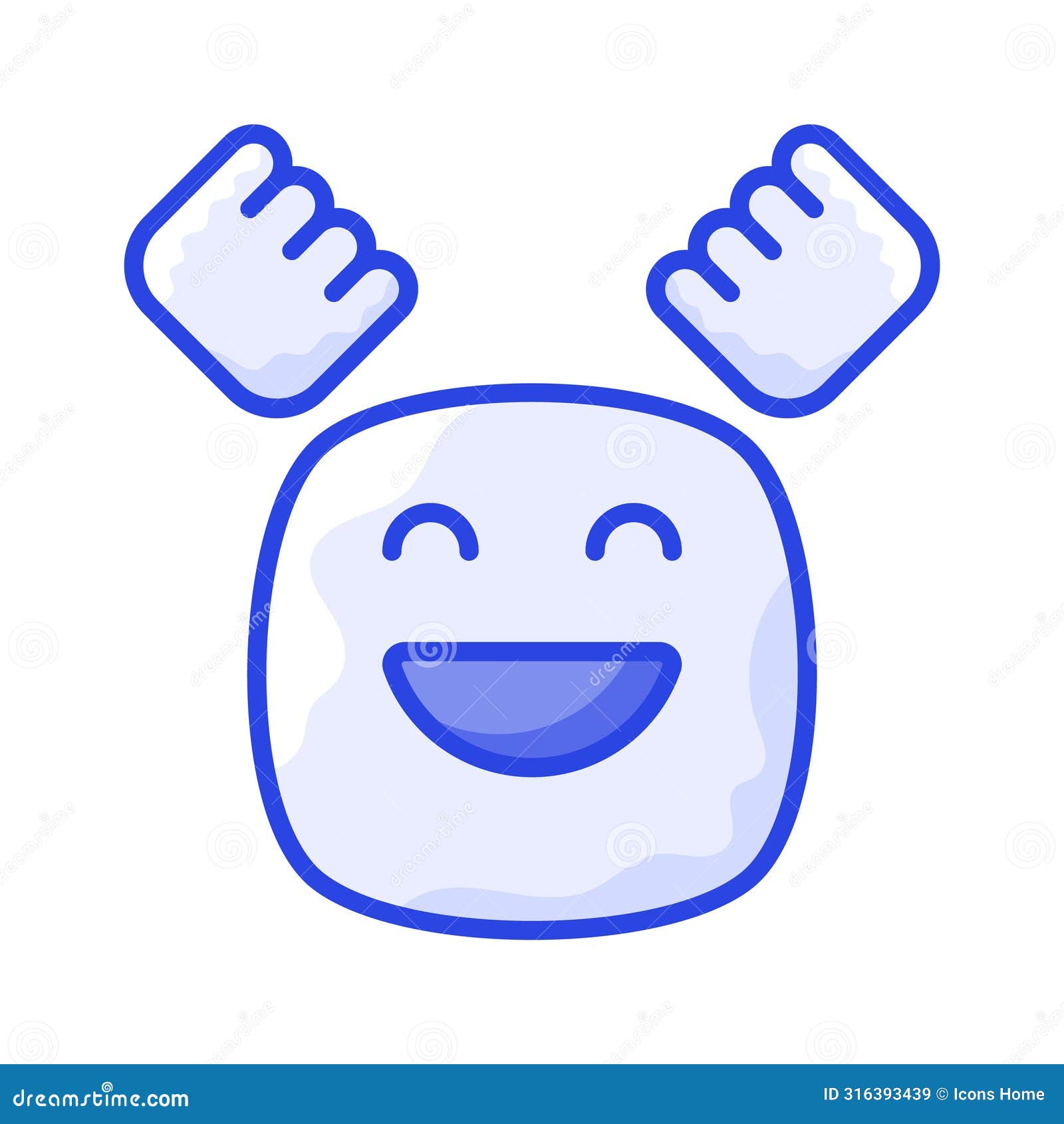 Enthusiastic Emoji Icon, Happy Face Vector Design Stock Vector ...