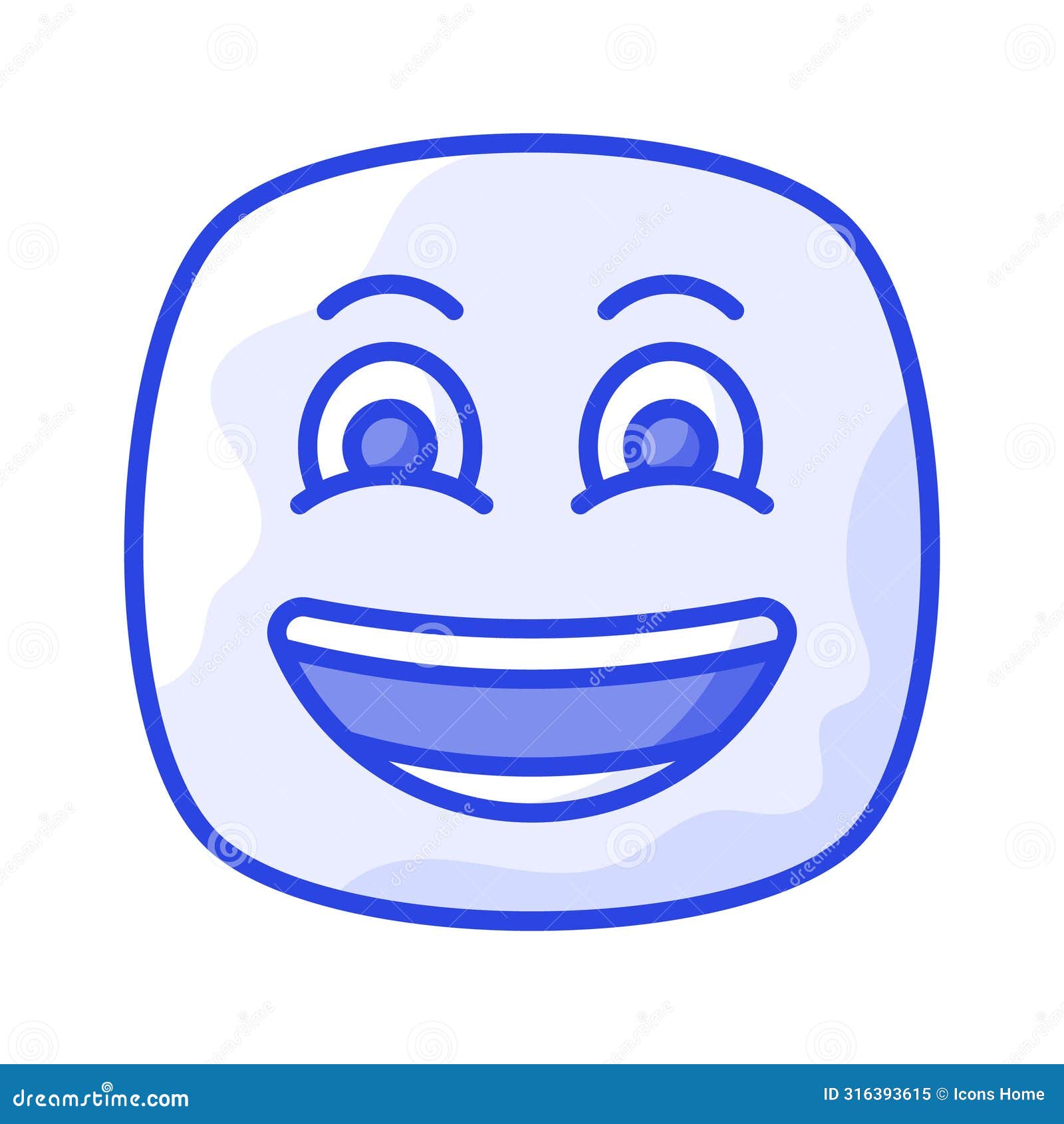 Enthusiastic Emoji Icon, Happy Face Vector Design Stock Vector ...