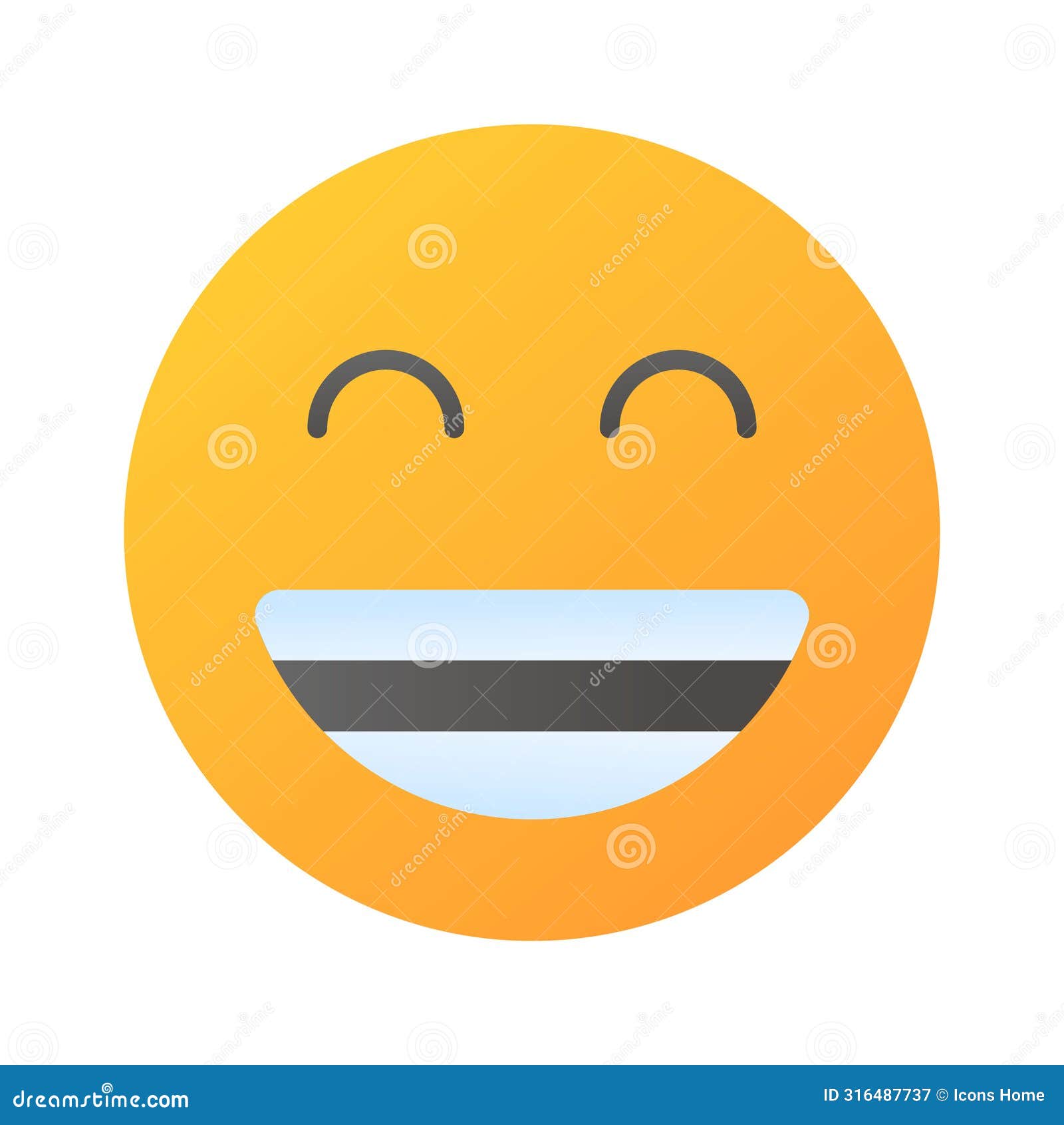 Enthusiastic Emoji Icon, Happy Face Vector Design Stock Vector ...