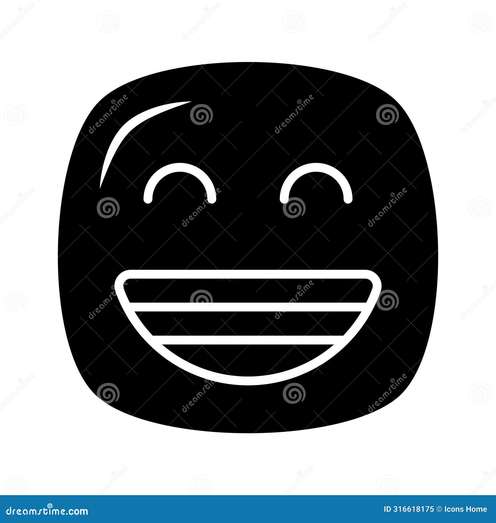 Enthusiastic Emoji Icon, Happy Face Vector Design Stock Vector ...