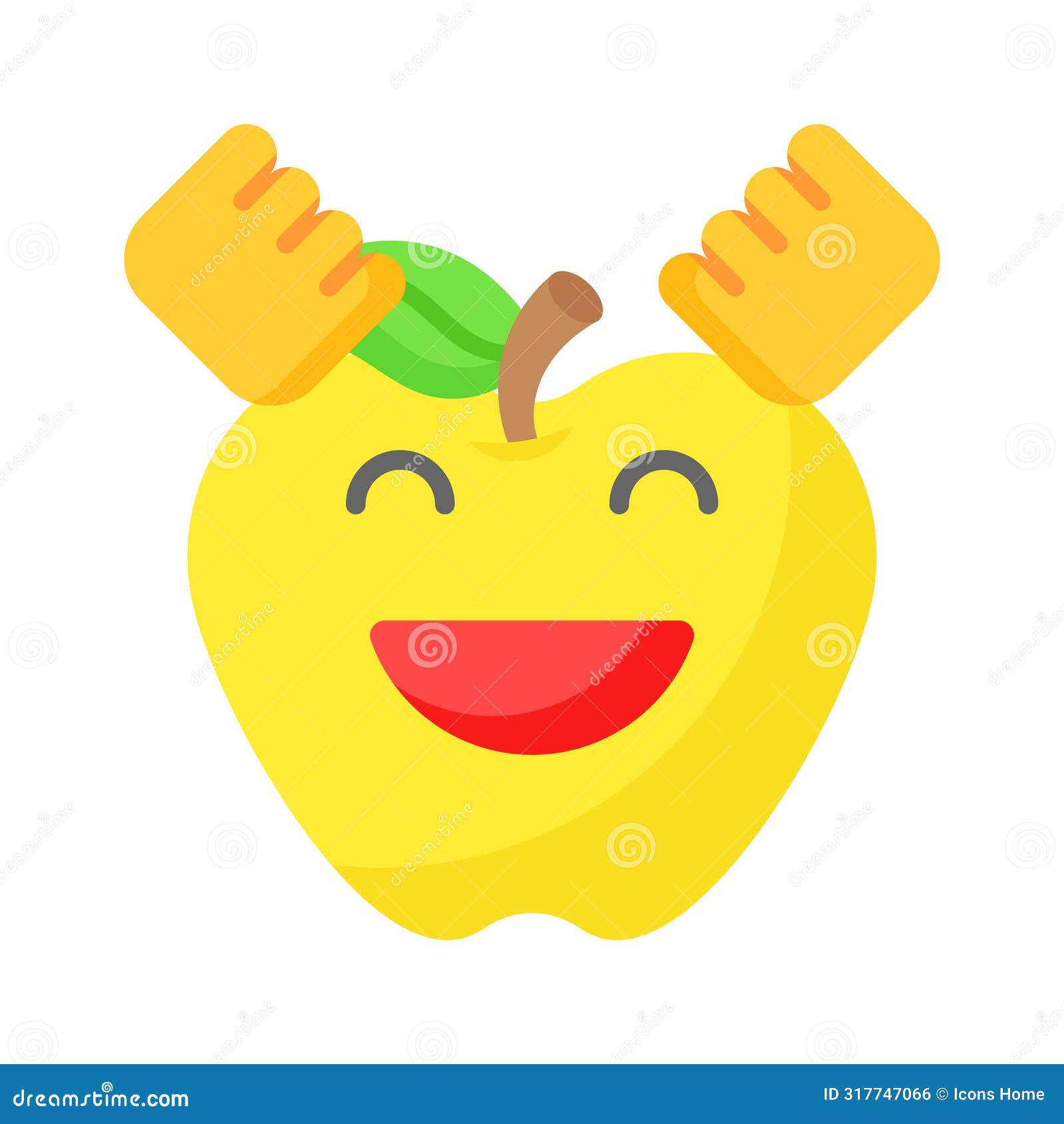 Enthusiastic Emoji Icon, Happy Face Vector Design Stock Vector ...