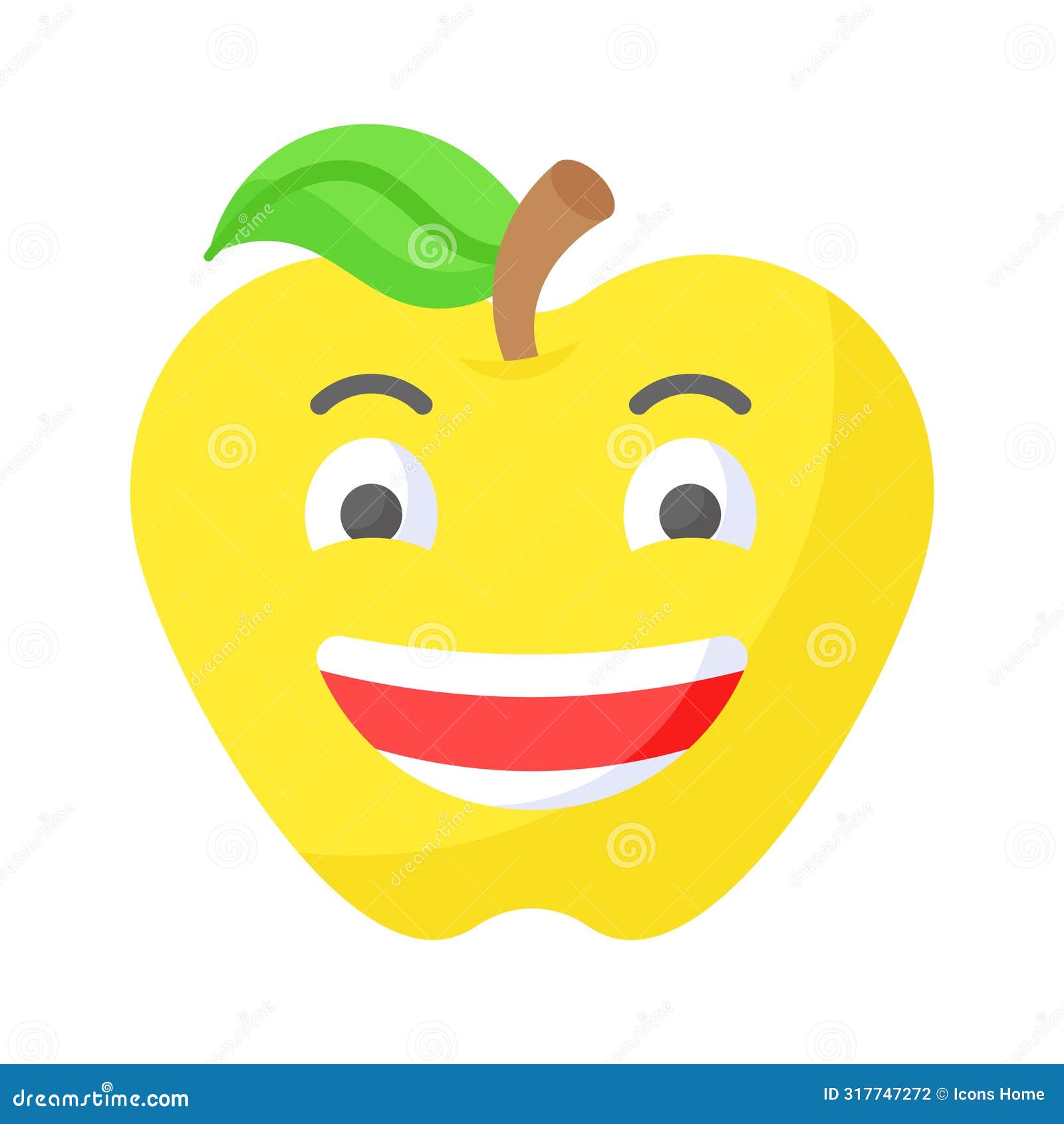 Enthusiastic Emoji Icon, Happy Face Vector Design Stock Vector ...