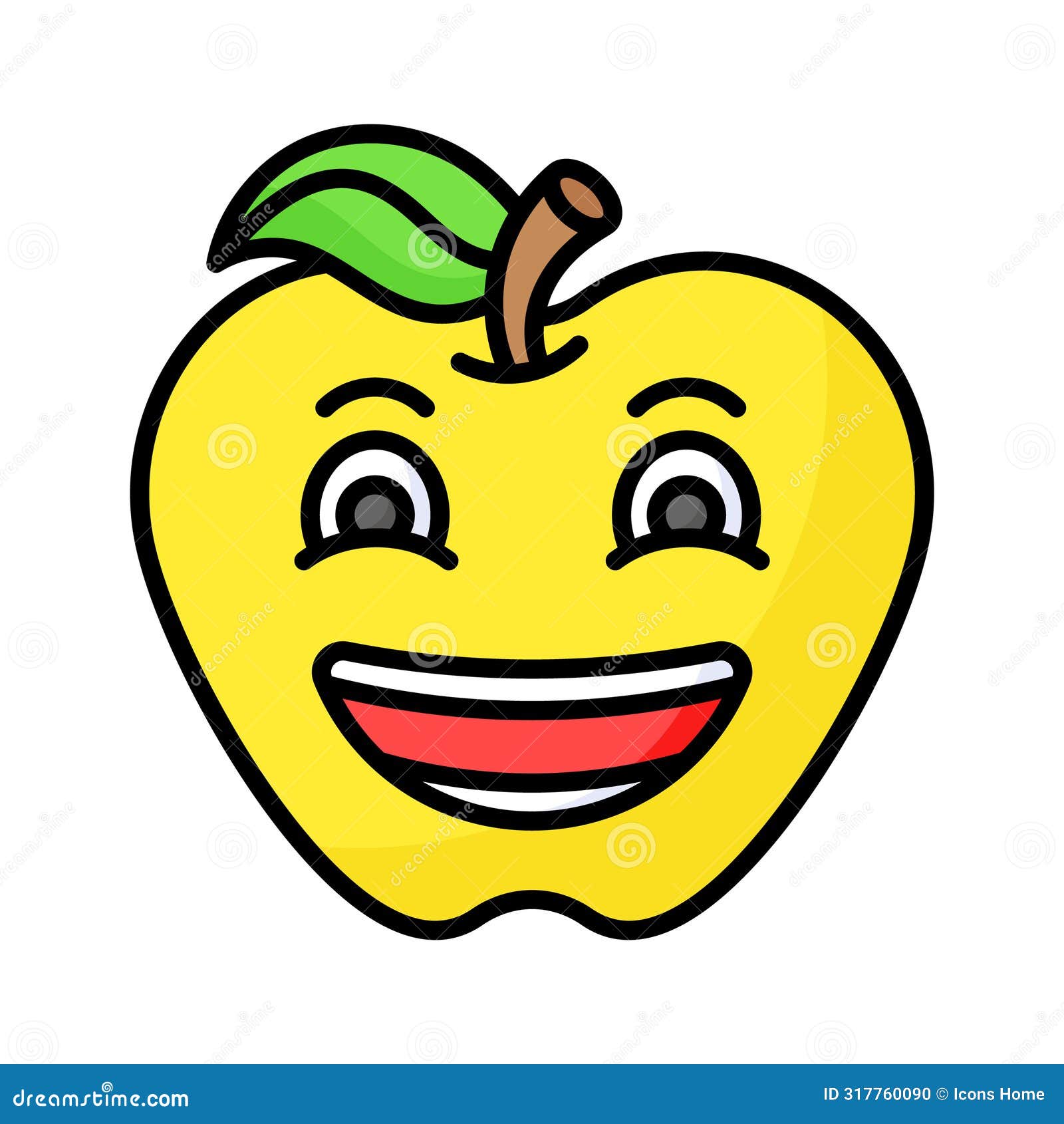 Enthusiastic Emoji Icon, Happy Face Vector Design Stock Vector ...