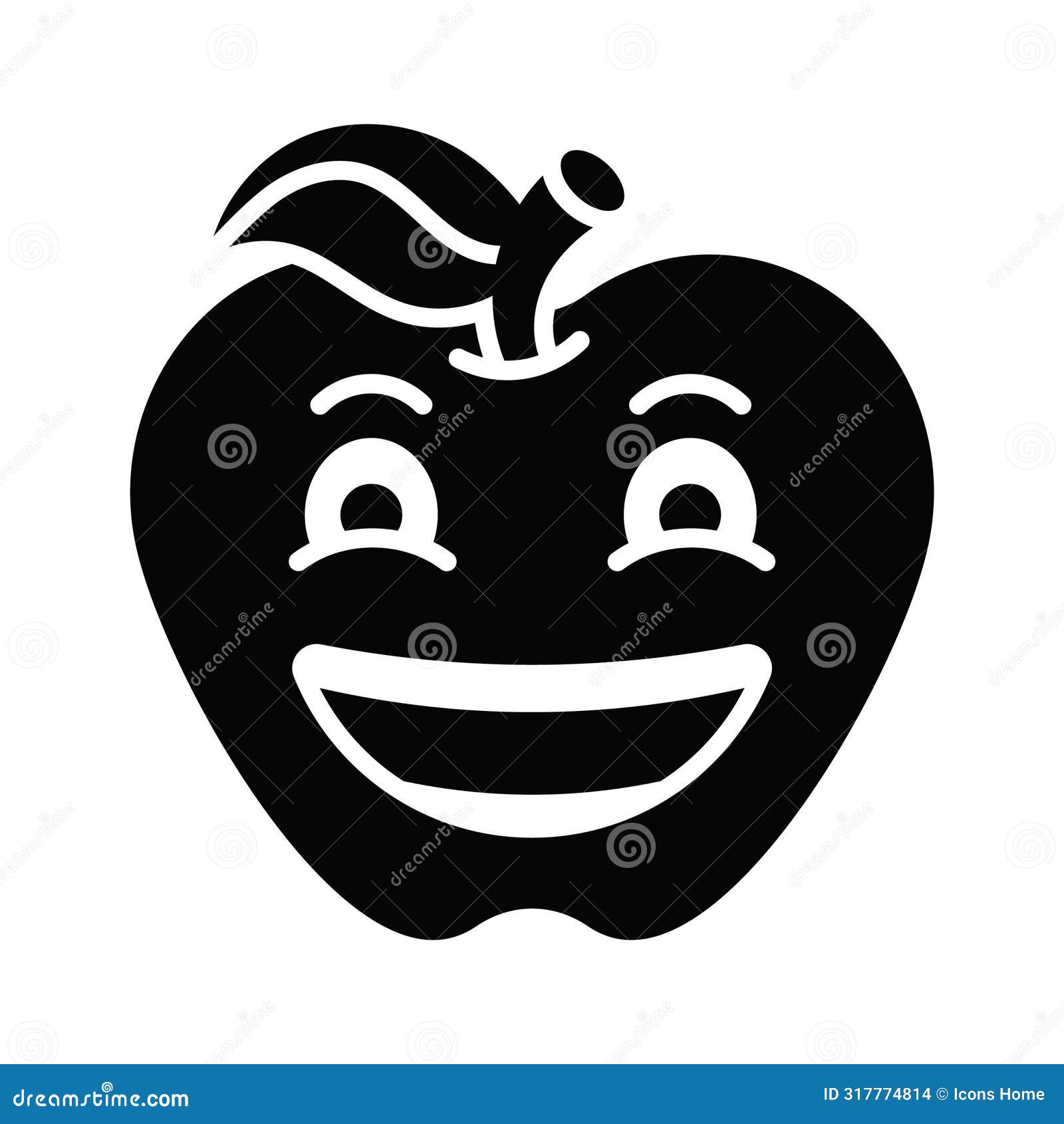 Enthusiastic Emoji Icon, Happy Face Vector Design Stock Illustration ...
