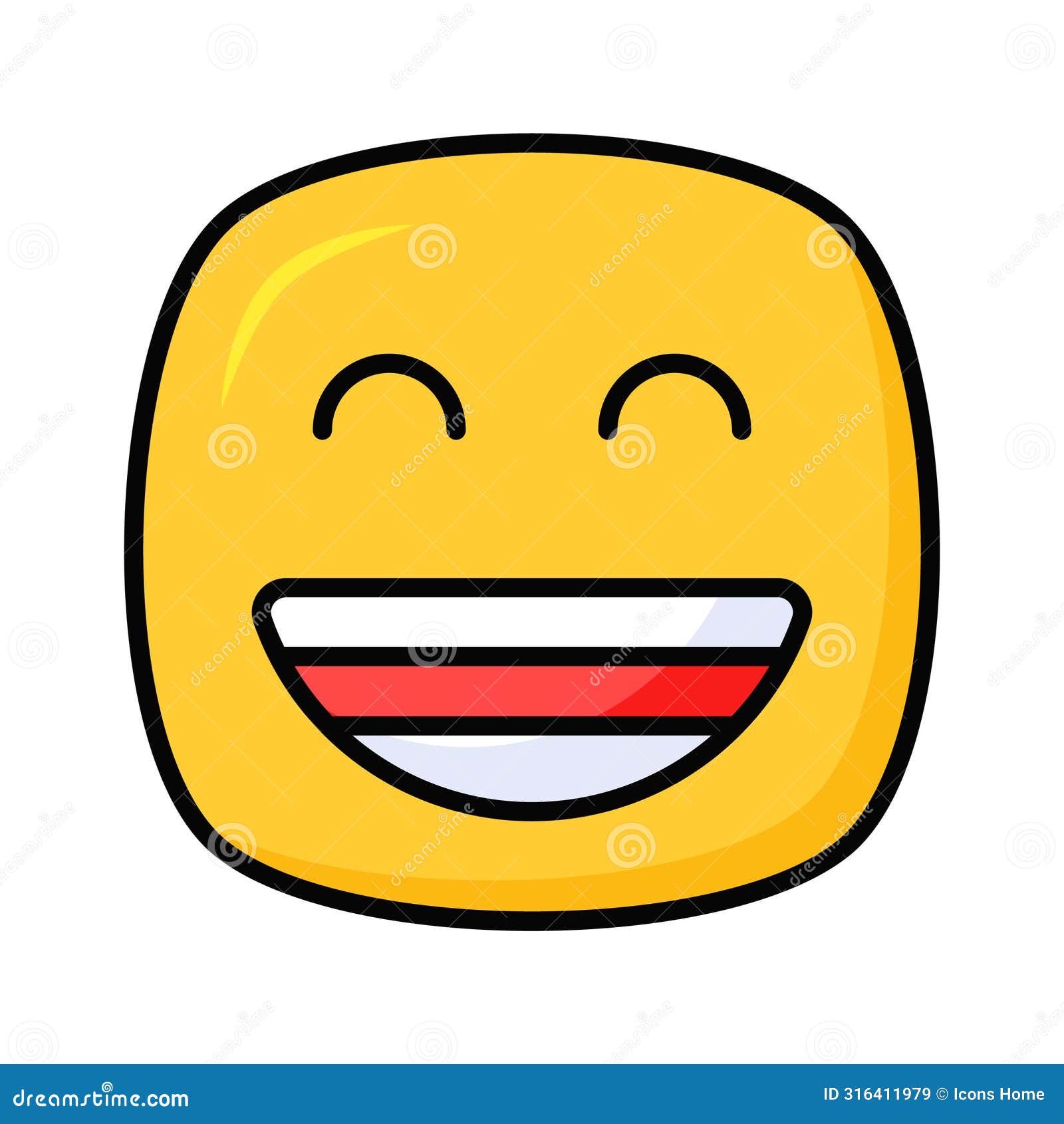 Enthusiastic Emoji Icon Happy Face Vector Design Stock Vector Illustration Of Emoji Face