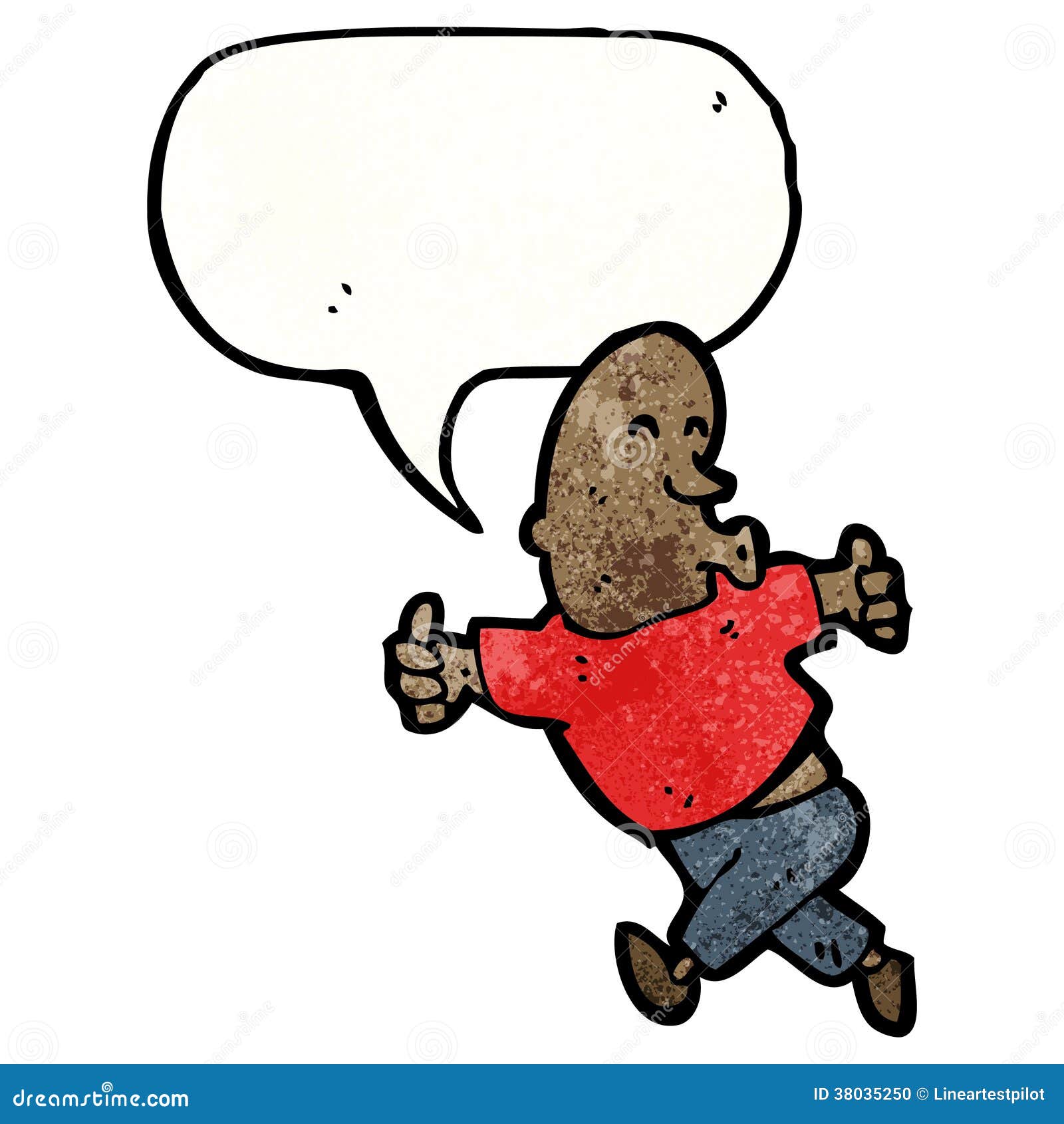 Enthusiastic man cartoon stock vector. Illustration of cute - 38035250