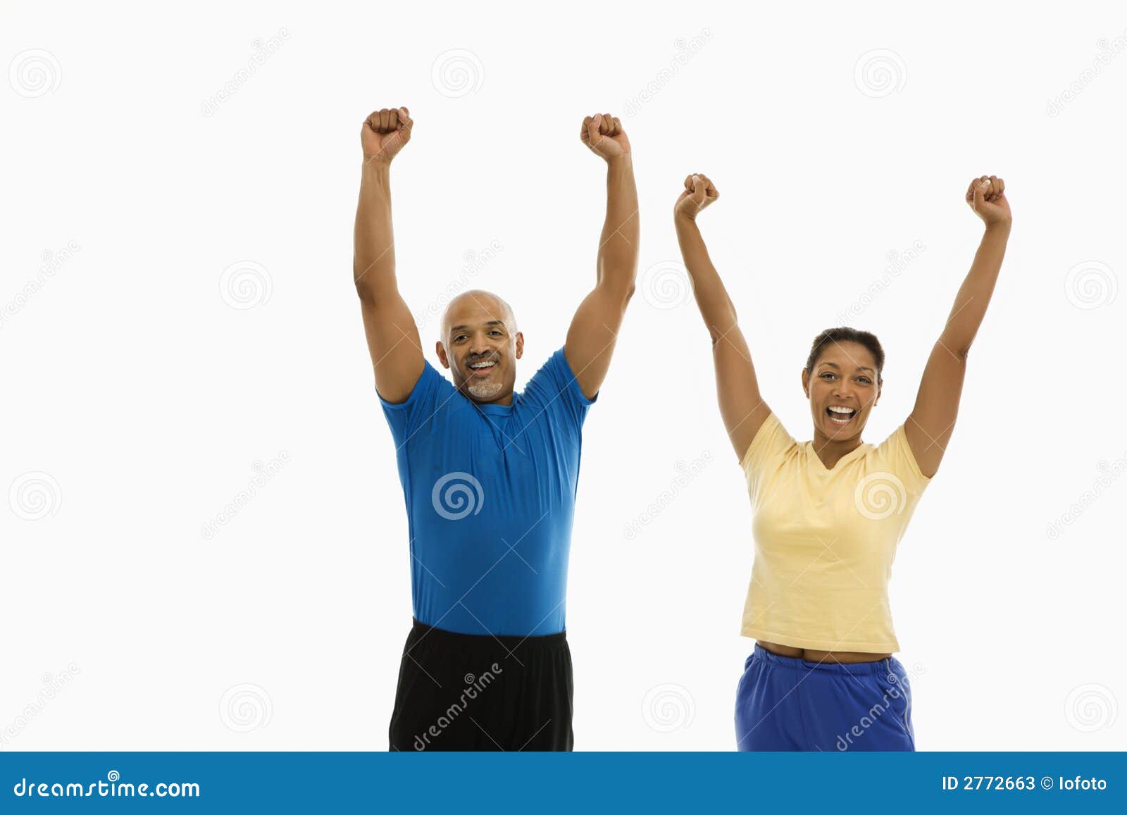 Enthusiastic Man and Woman. Stock Image - Image of healthiness ... Enthusiastic Man and Woman. Stock Image - Image of healthiness ...