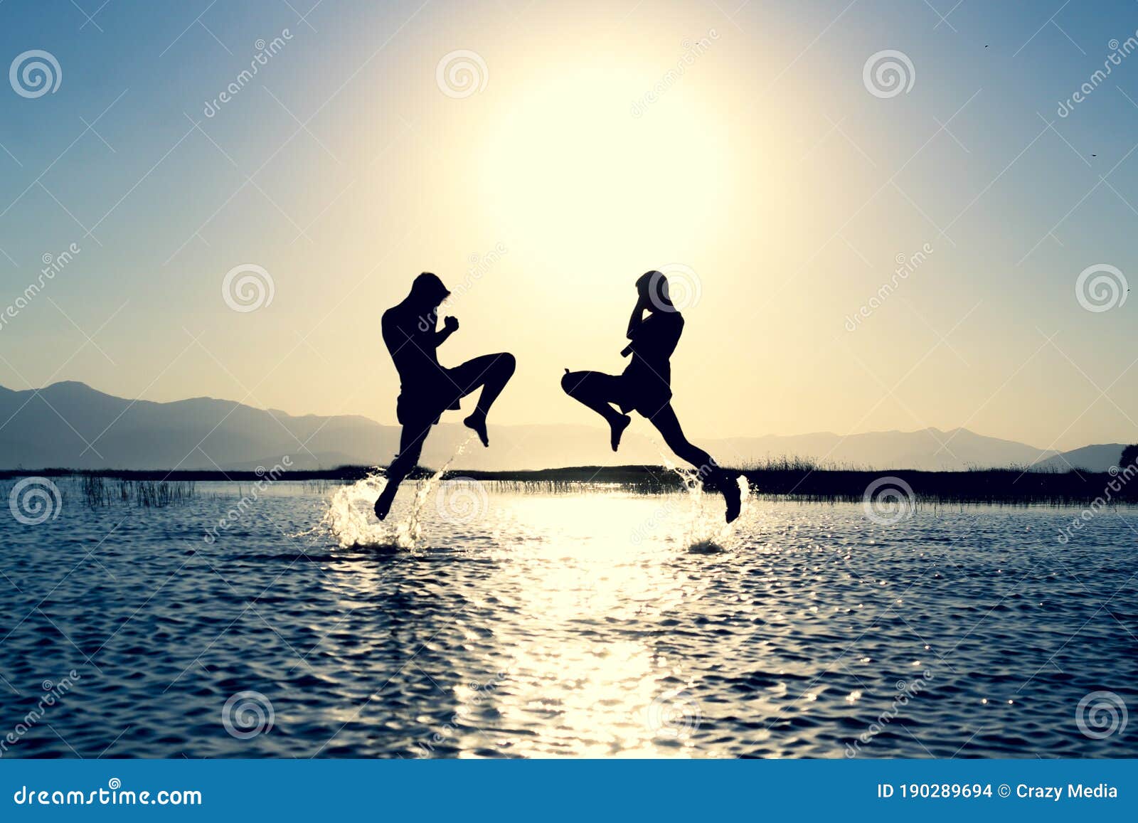 Enthusiastic Movements of Dynamic and Energetic Athletes Stock Photo ...