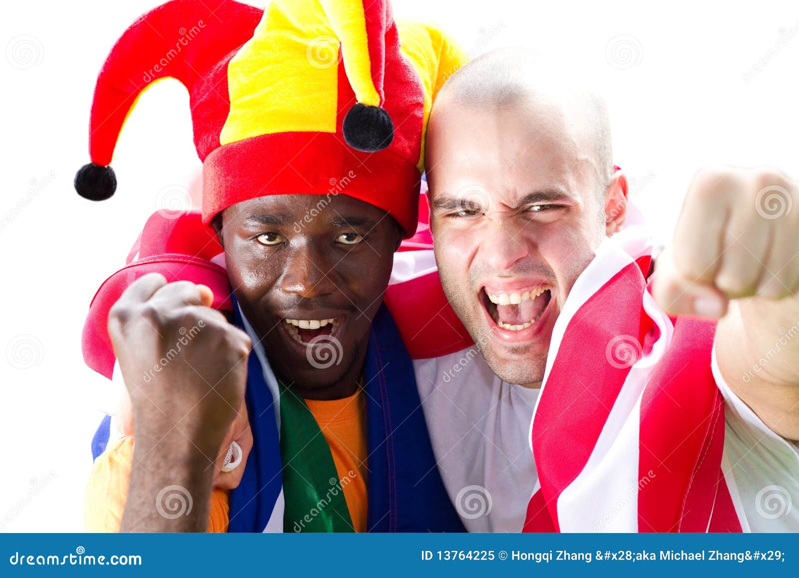 Enthusiastic sports fans stock image. Image of group - 13764225