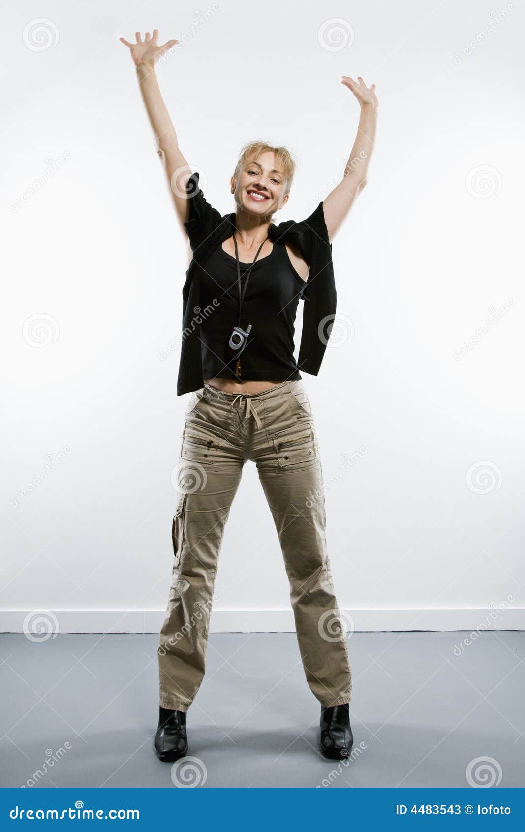 Enthusiastic woman. stock image. Image of attractive, happy - 4483543