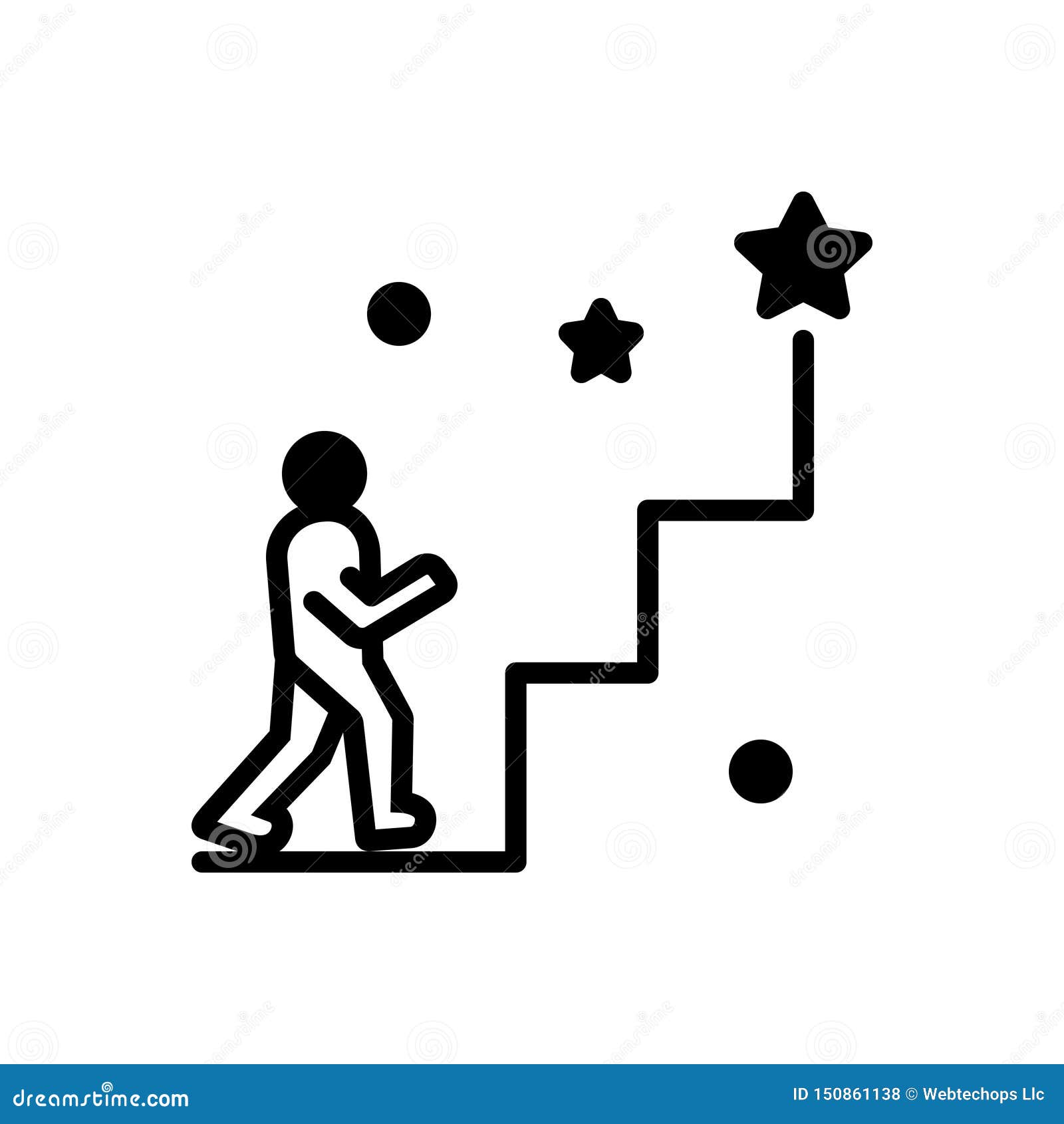 Black Solid Icon for Enthusiasts, Person and Motivated Stock Vector ...