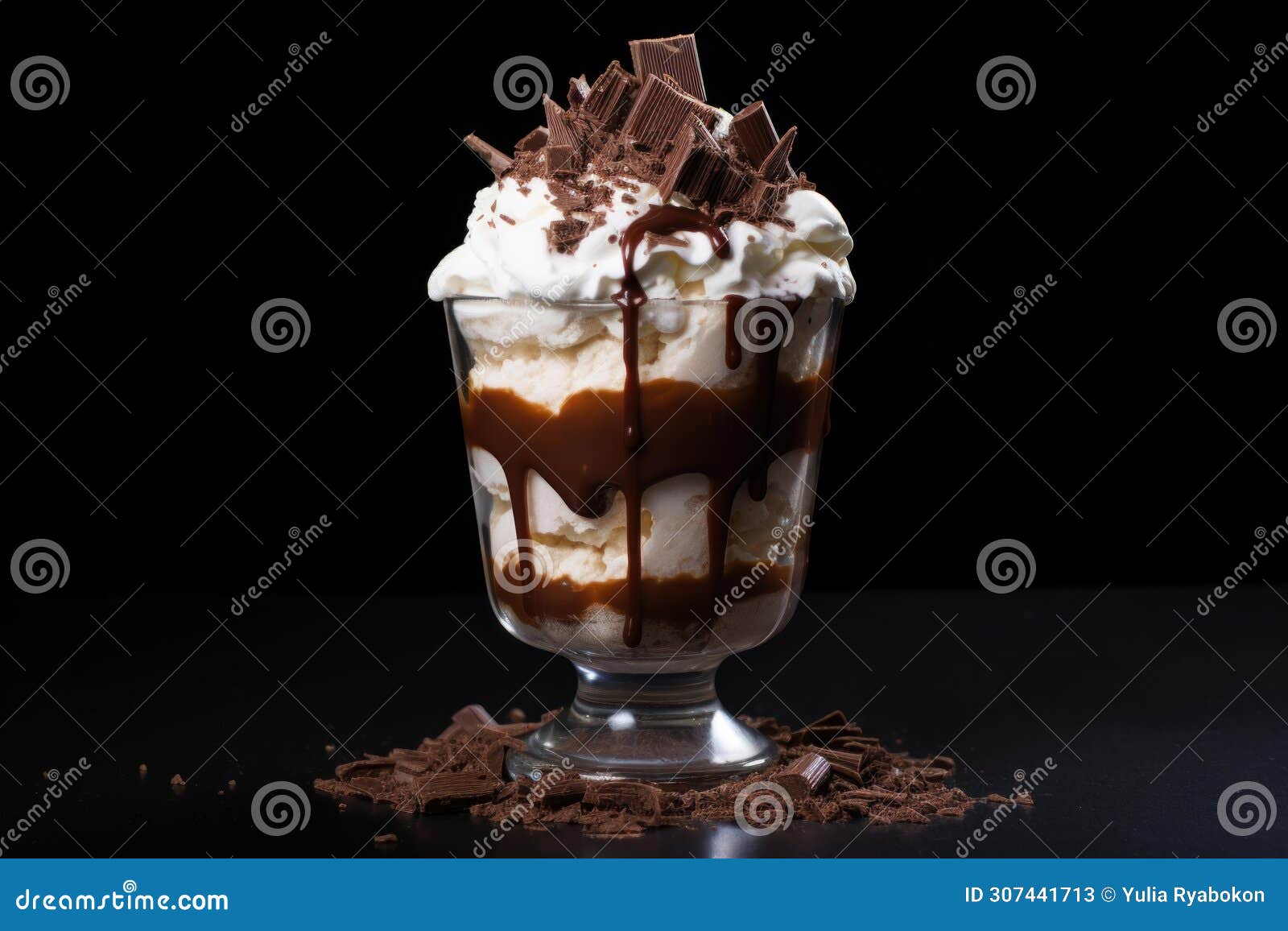 Enticing Pieces Chocolate Float. Generate Ai Stock Illustration ...