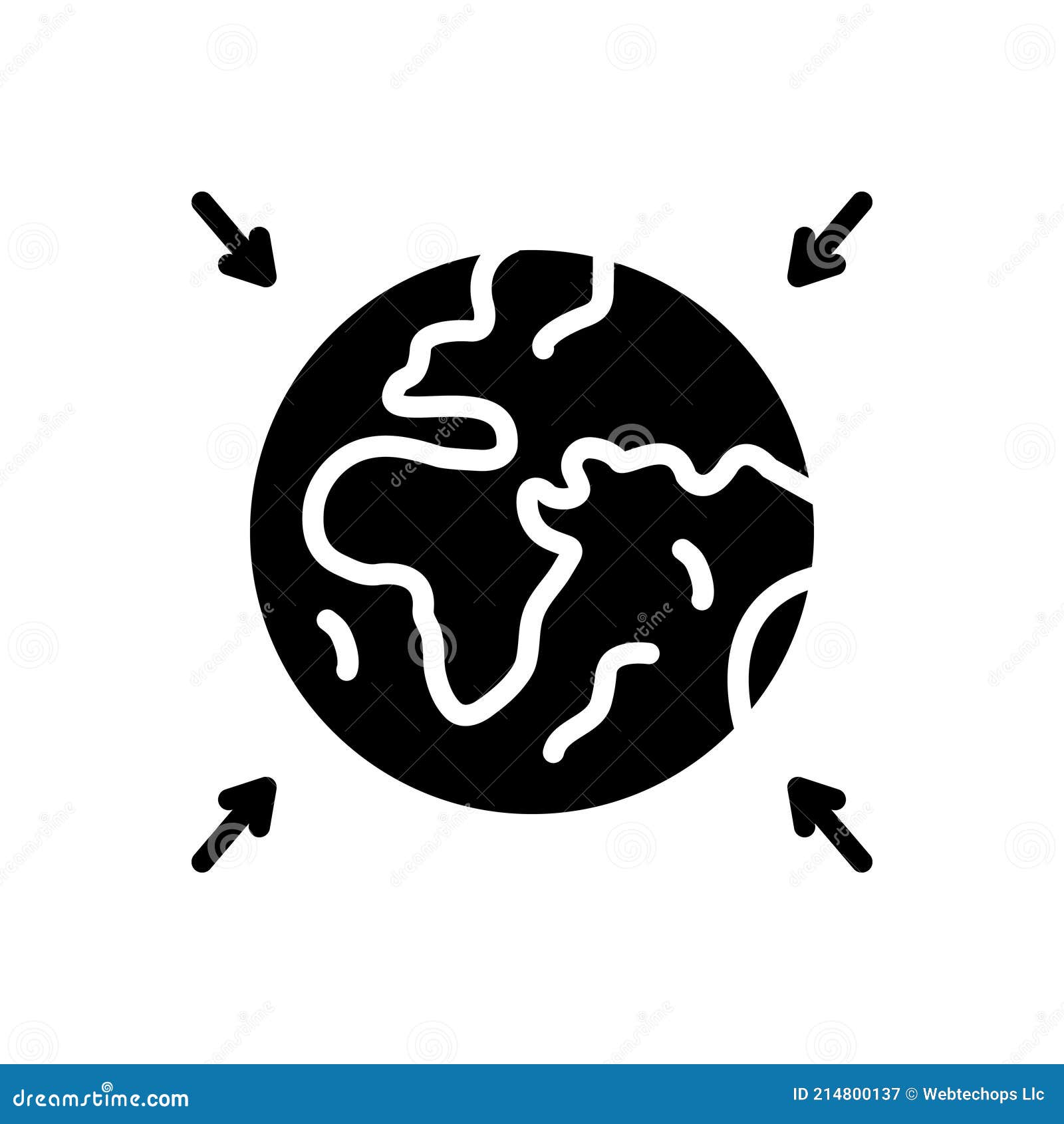 Black Solid Icon for Entire, Totall and Overall Stock Vector ...