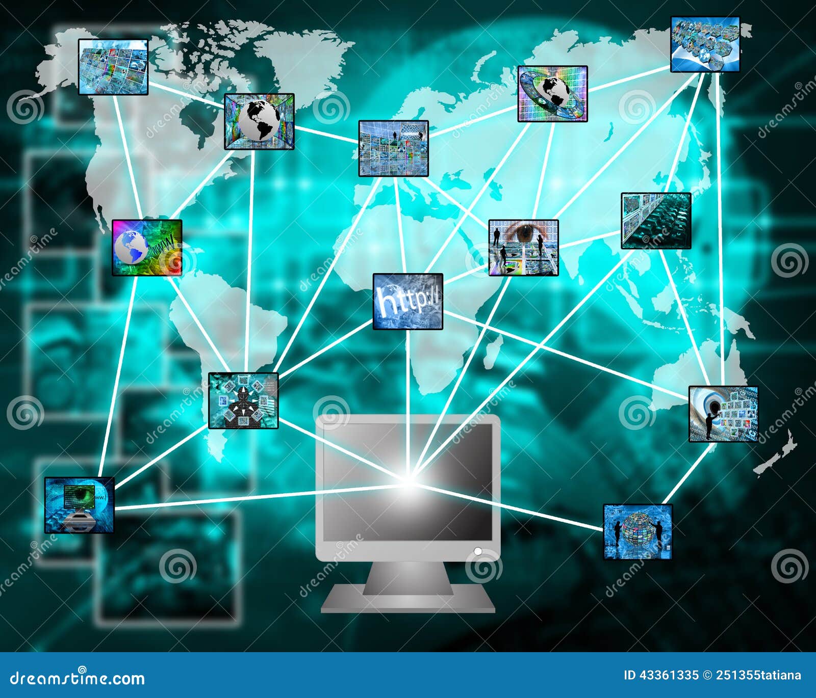 The entire internet stock illustration. Illustration of abstract - 43361335