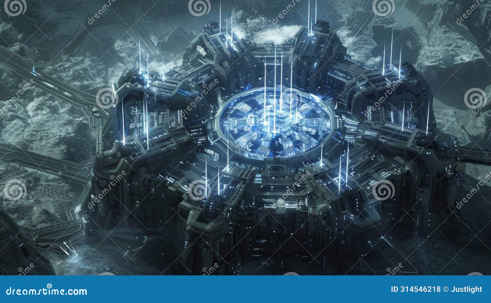 The Entire Structure is Surrounded by Shield Generators Protecting it ...
