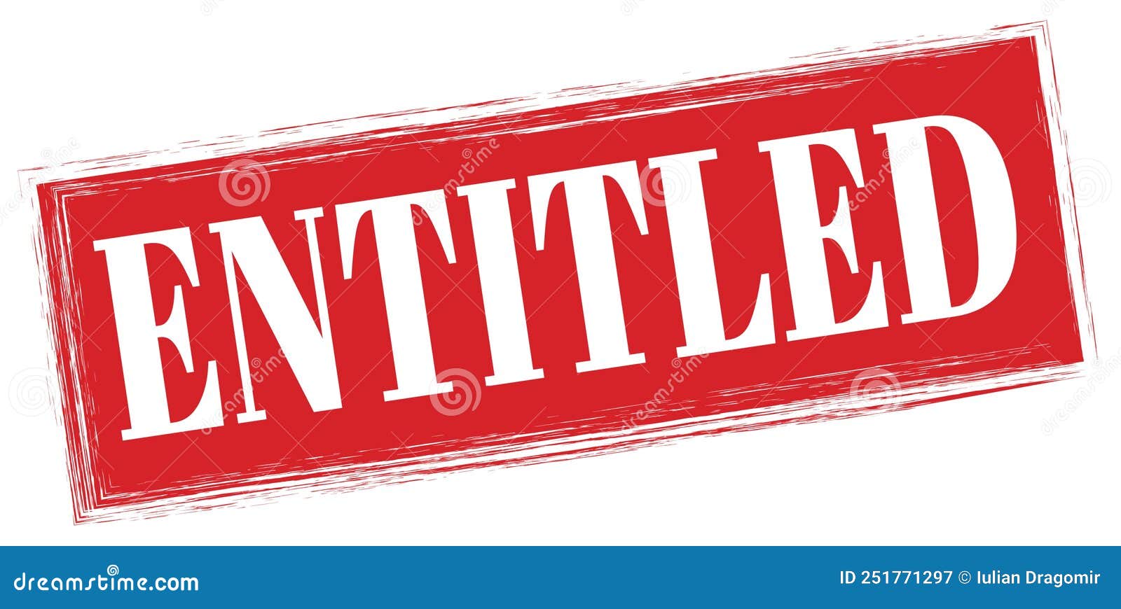 ENTITLED Written Word On Red Stamp Sign Royalty-Free Stock Photo ...