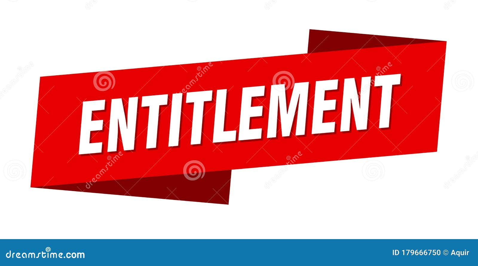 Entitlement Banner Template. Entitlement Ribbon Label Stock Vector ...