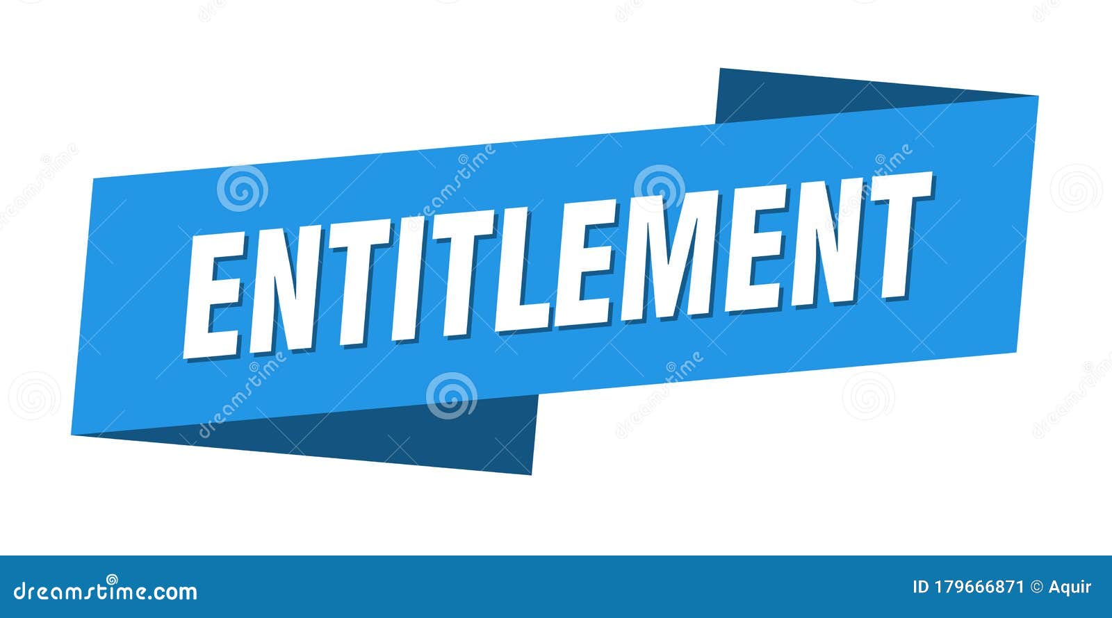 Entitlement Banner Template. Entitlement Ribbon Label Stock Vector ...