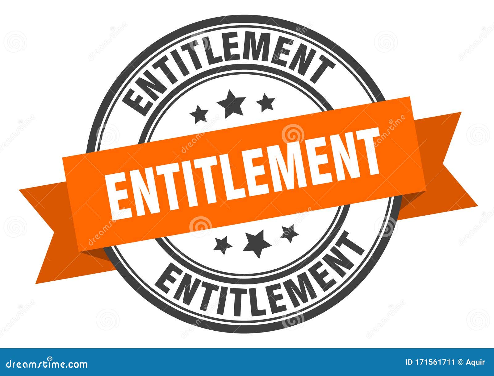 Entitlement Label Cartoon Vector | CartoonDealer.com #194923019