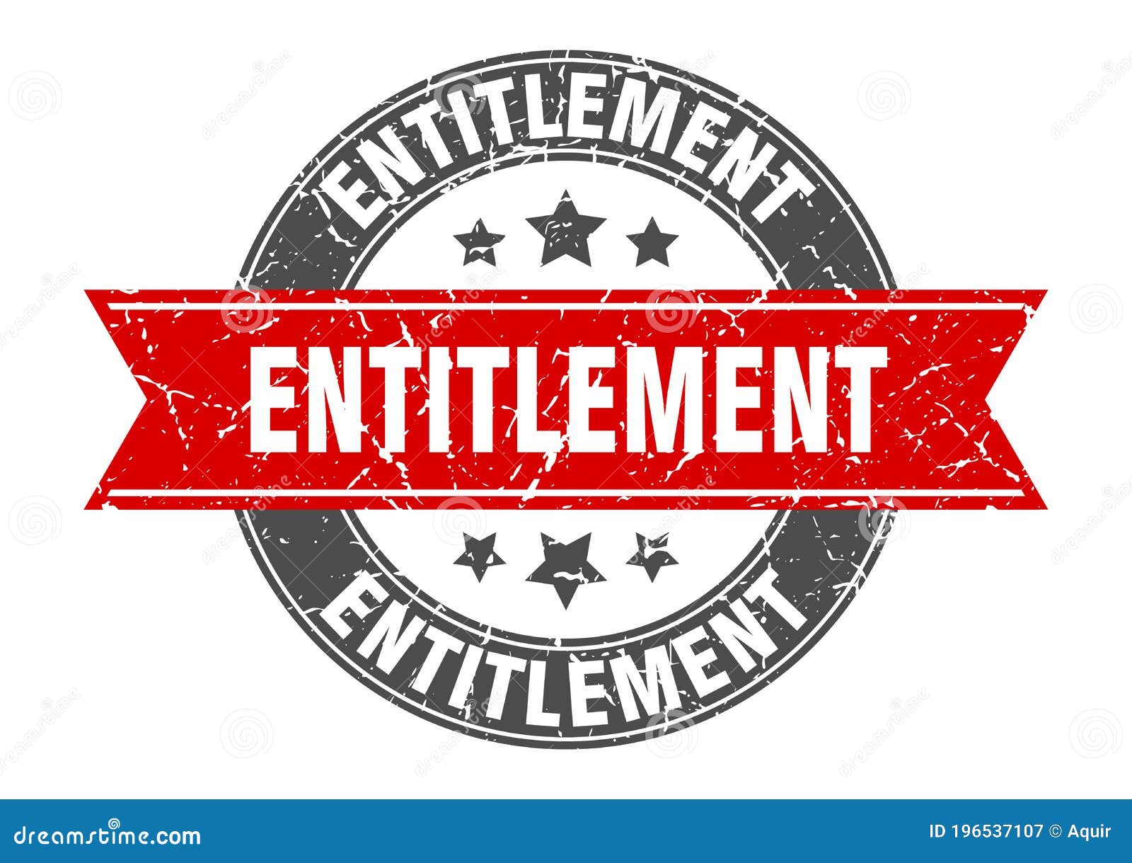 Entitlement Stamp Cartoon Vector | CartoonDealer.com #197711735