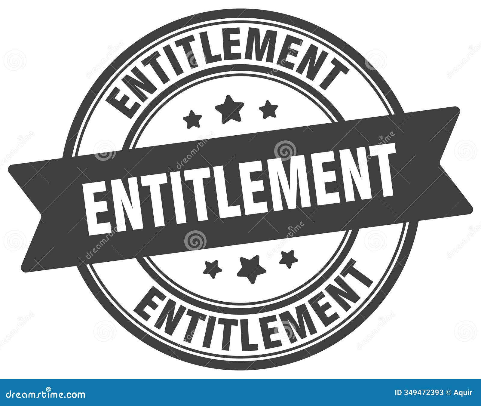 Entitlement Stamp Cartoon Vector | CartoonDealer.com #197711735