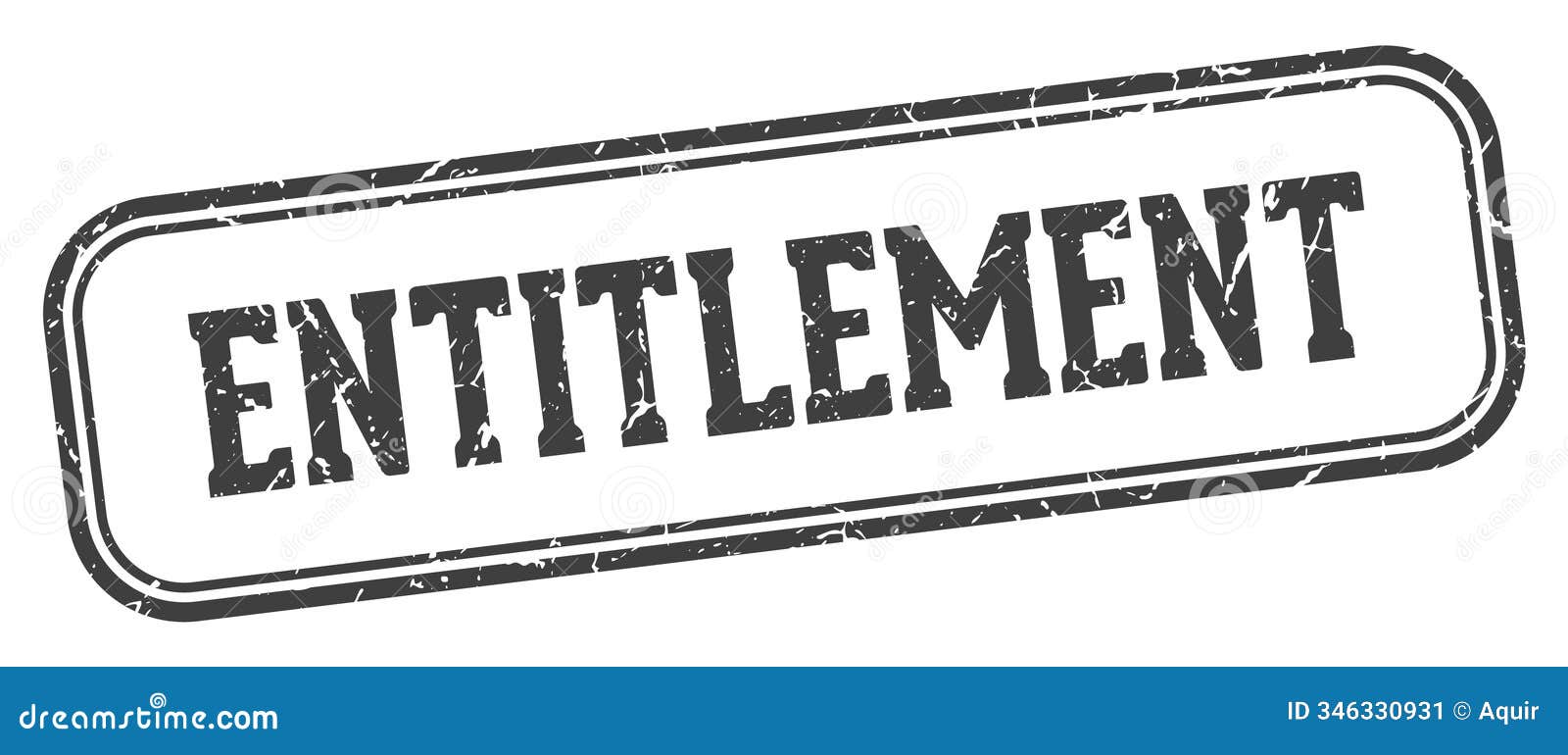 Entitlement Rectangular Sign. Entitlement Stamp Vector Illustration ...