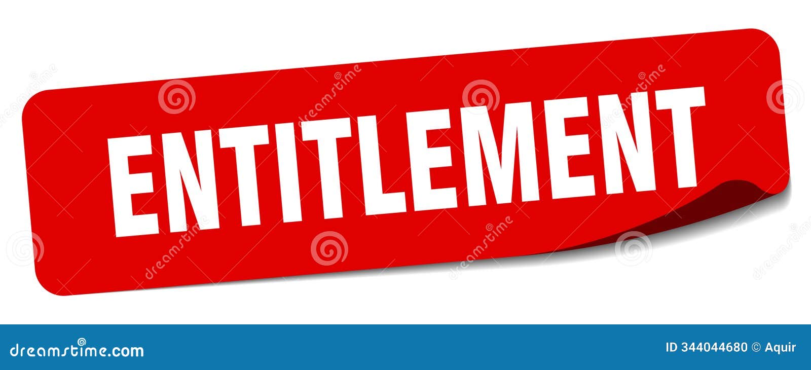 Entitlement Sticker. Entitlement Sign Set. Vector Illustration ...