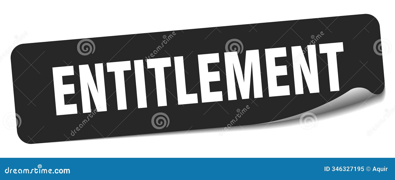 Entitlement Rectangular Sign. Entitlement Stamp Vector Illustration ...