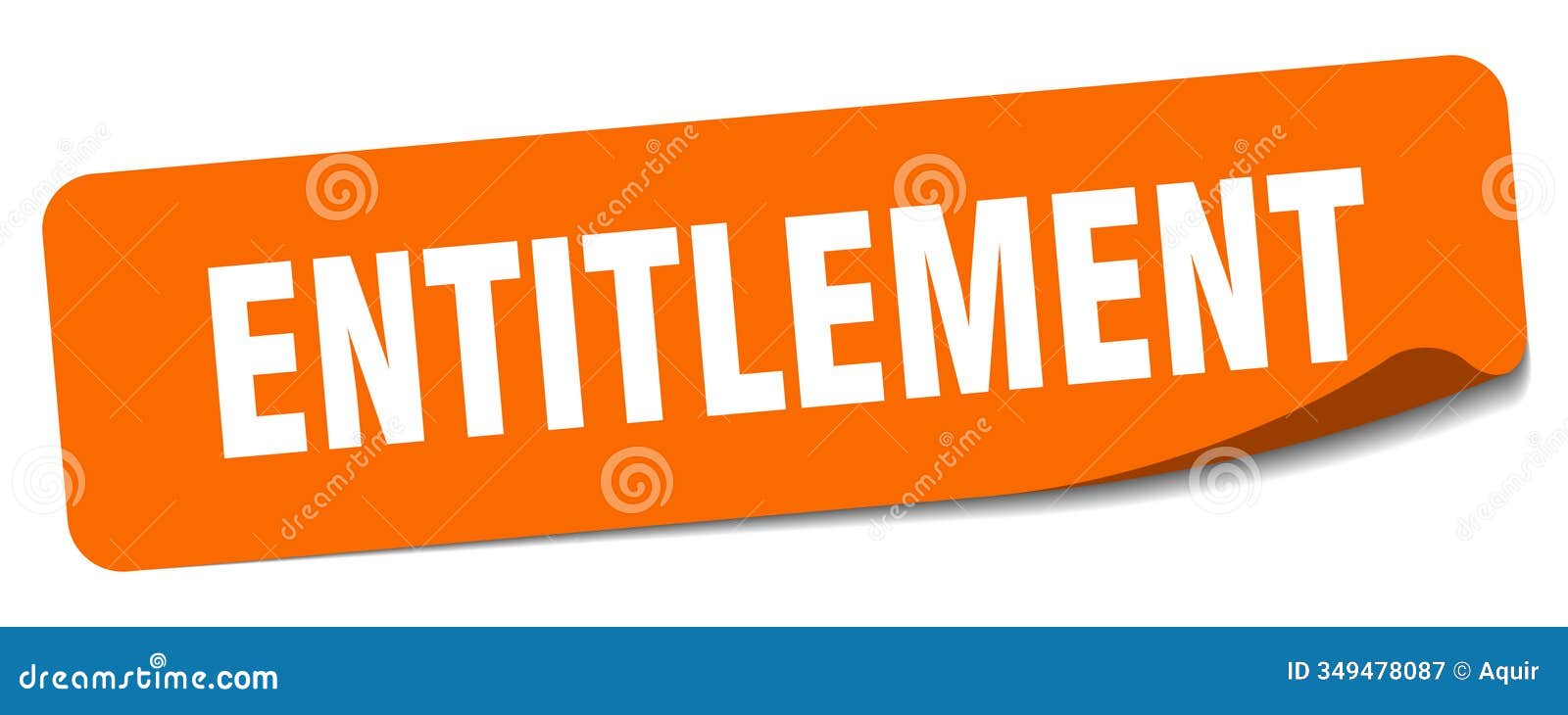 Entitlement Label Cartoon Vector | CartoonDealer.com #194923019