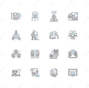 Entity Structure Line Icons Collection. Hierarchy, Architecture, Nerk ...